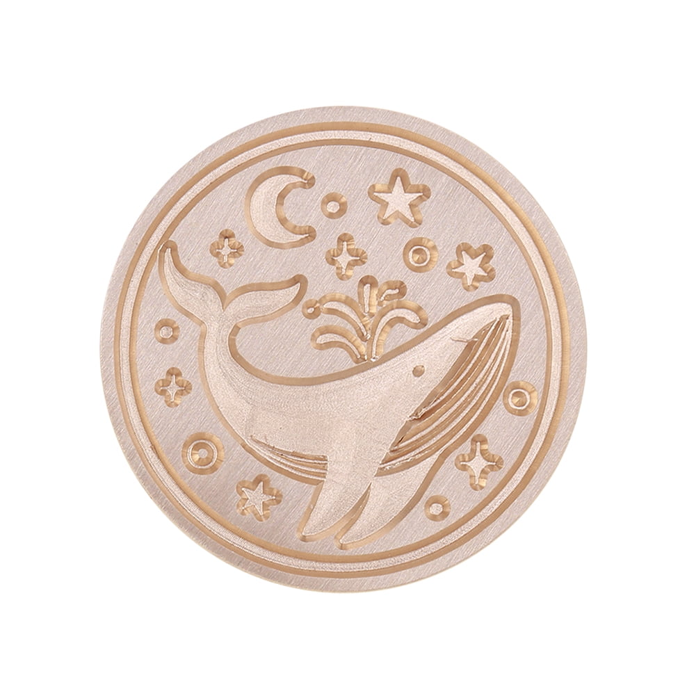 YiaNXan Fire Paint Seal Brass Head Invitation Card Wax Stamp for ...