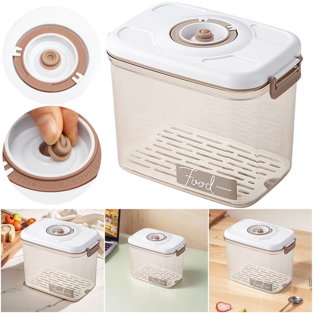 YiaNXan Food Vacuum Storage Box with Vacuum Pump Refrigerator Food ...