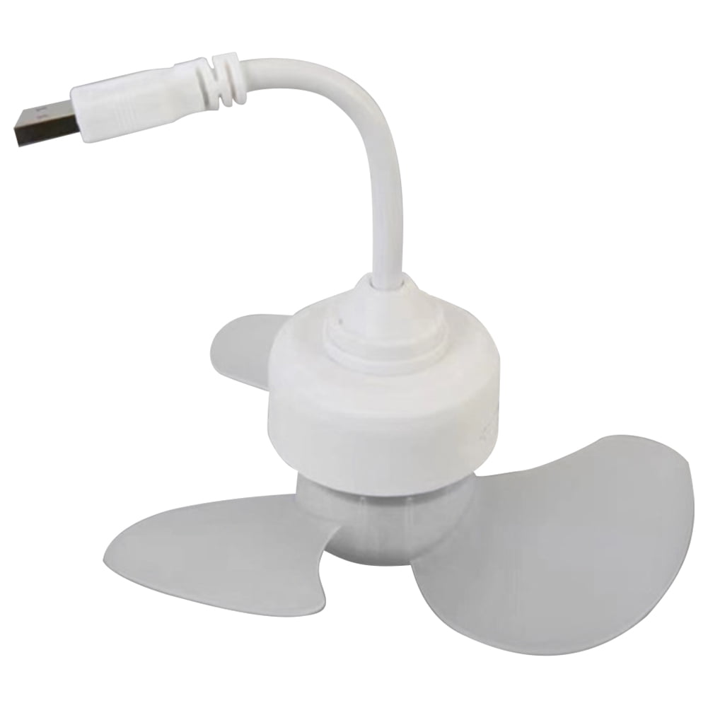 YiaNXan Indoor Ceiling Fan Light E27 Base/USB Light Bulb Fan with ...