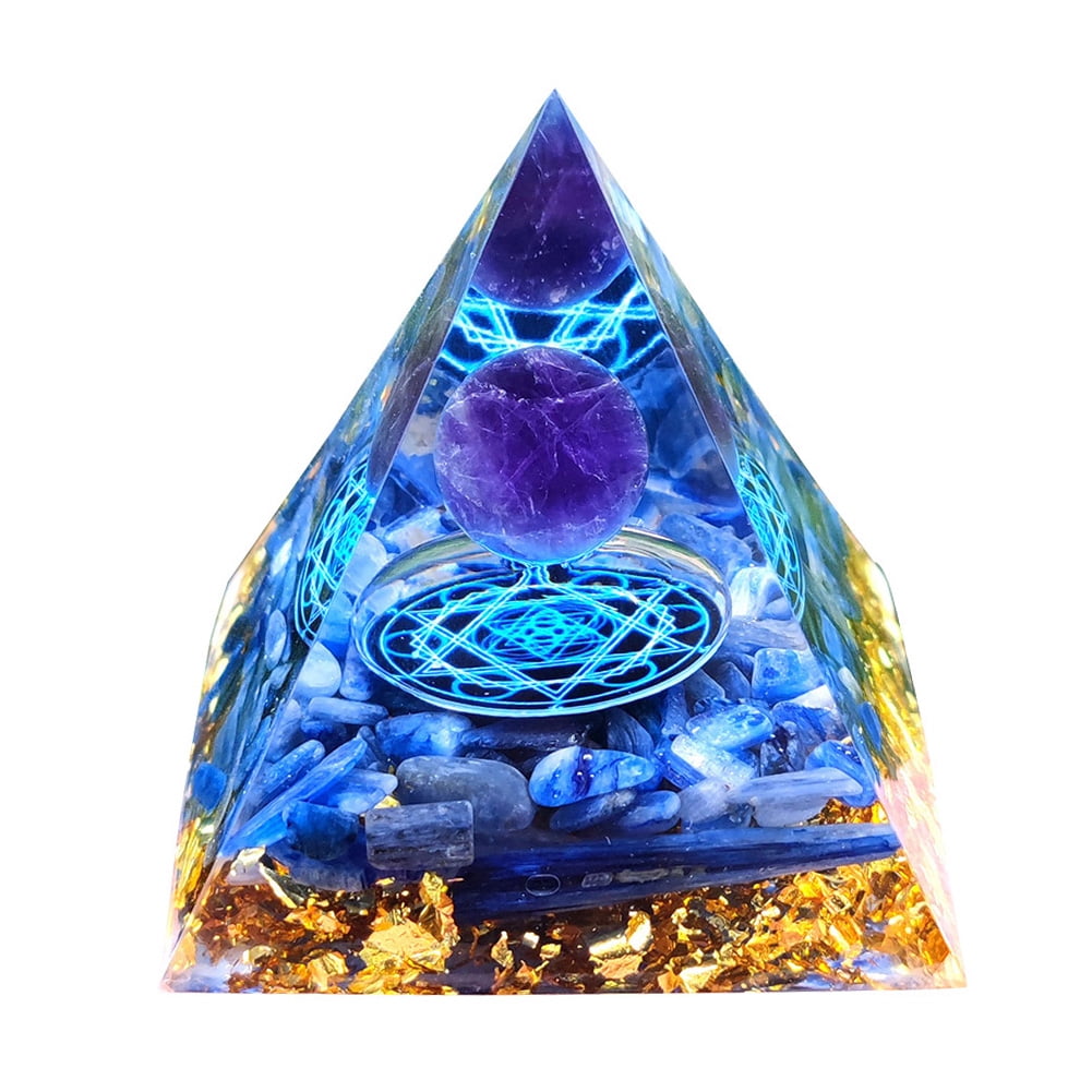YiaNXan Natural Stone Pyramid Crystals 5cm Energy Generator Healing ...