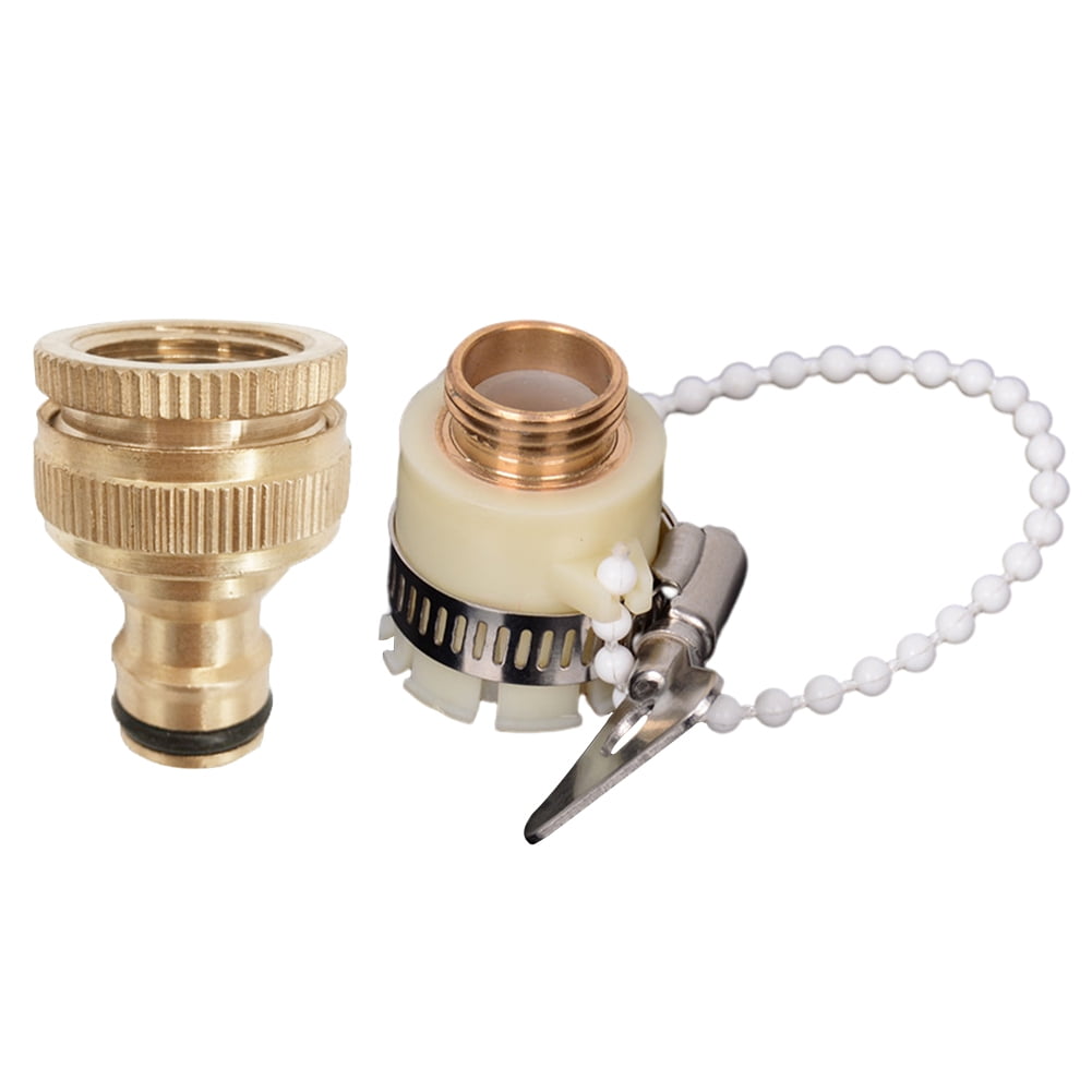 YiaNXan No-Leak Solid Brass Garden Hose Connector 20mm/25mm+Snap Copper ...
