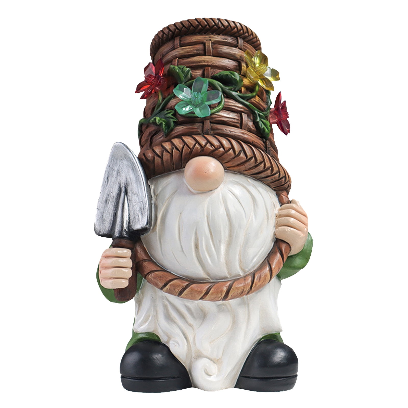 YiaNXan Resin Dwarf Goblin Statue Handicraft Solar Light Garden Gnome ...