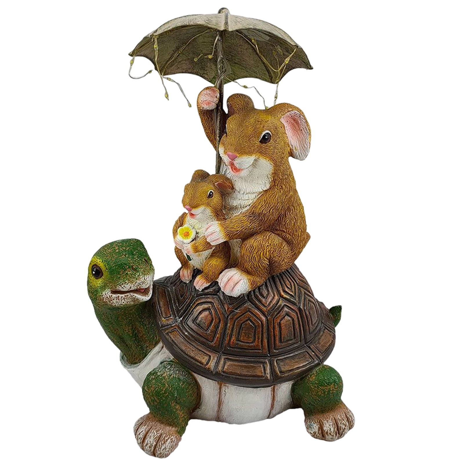 YiaNXan Resin Turtle Statue Solar Lamp Decorative Statue for Patio ...