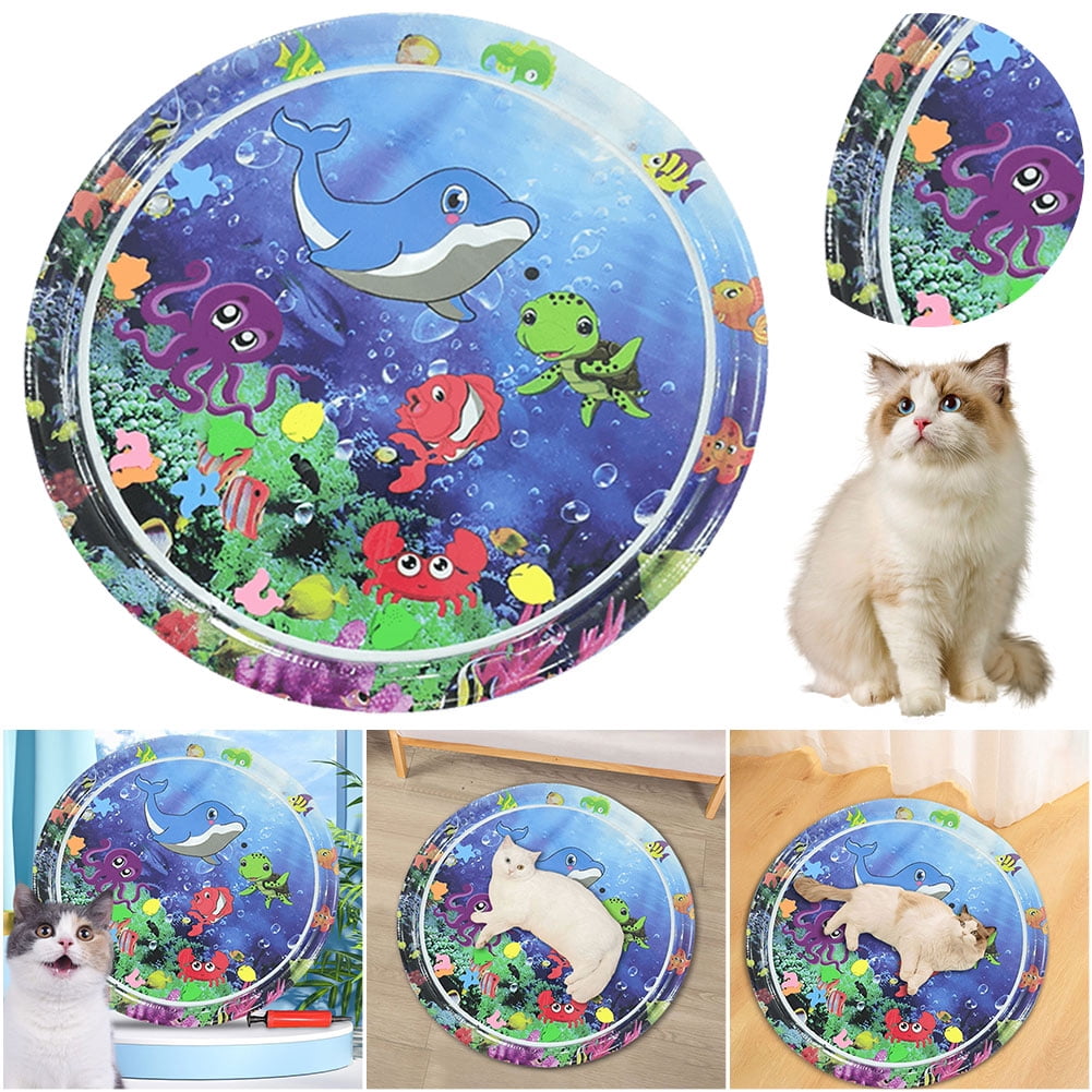 YiaNXan Sensory Water Play Mat Inflatable Tummy Time Water Play Mat ...