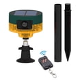 YiaNXan Solar Outdoor Animal Repeller with Flashing Light 1200mAh Beast ...