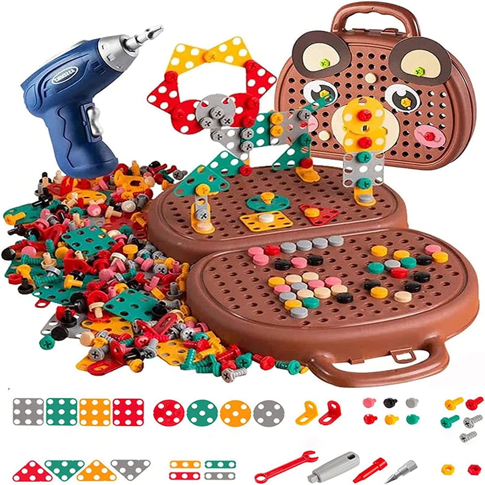 YiaNXan Trendy Bits Screw STEM Toy with Electric Drill Screw Tool 203 ...