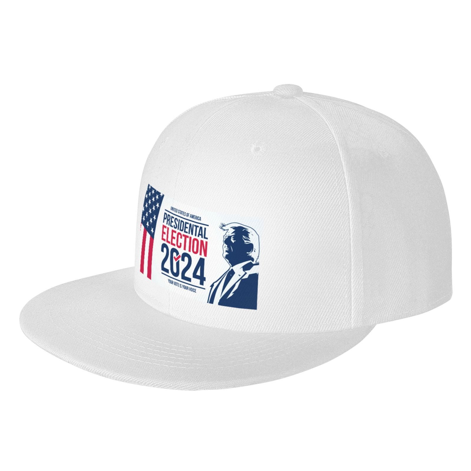 Yiaed 2024 in USA Print Classic Hat Cap Hip Hop Style Flat Bill Adjustable Size - Walmart.com