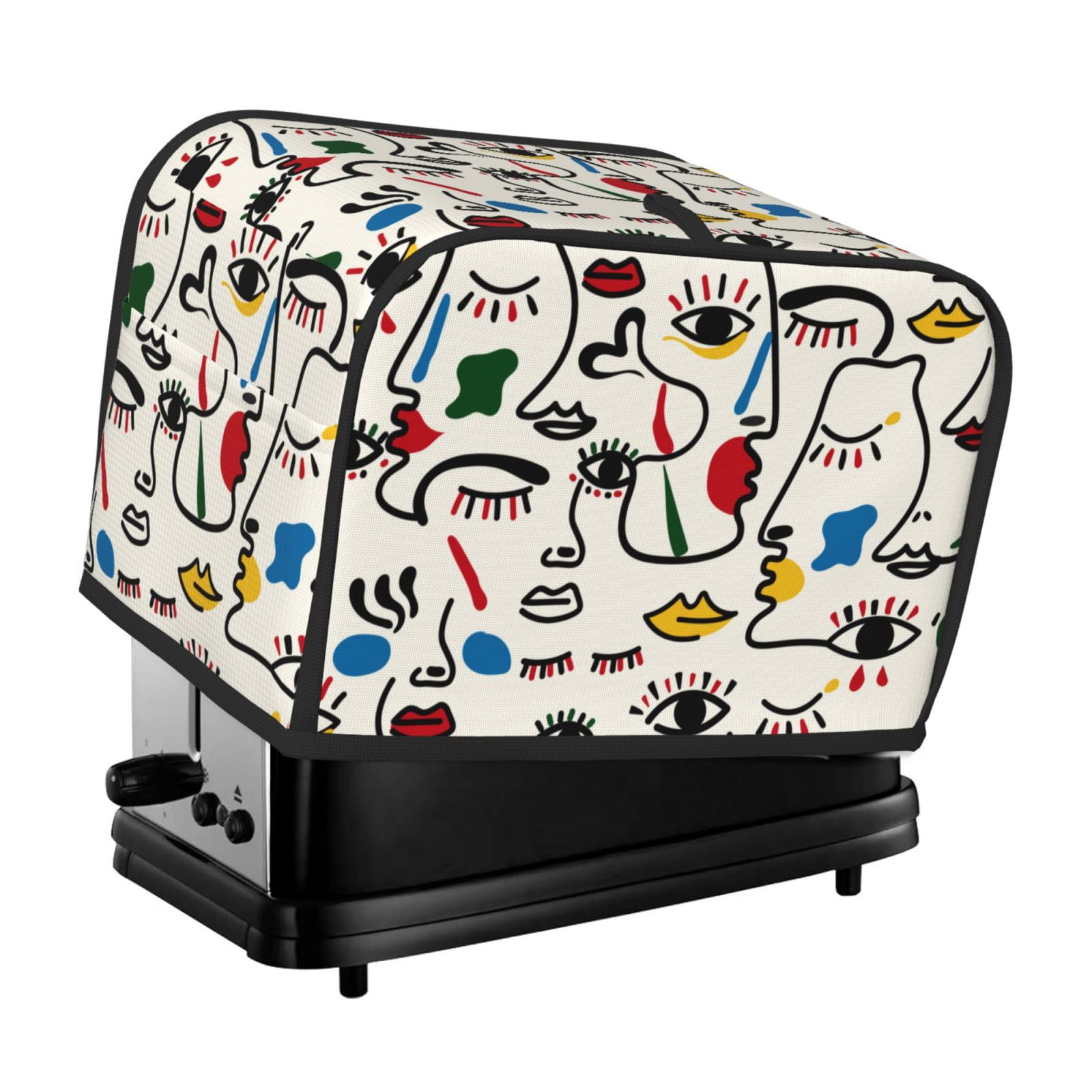 Yiaed Aabstract Eyes Print Two Slice Bread Machine Cover, Universal ...
