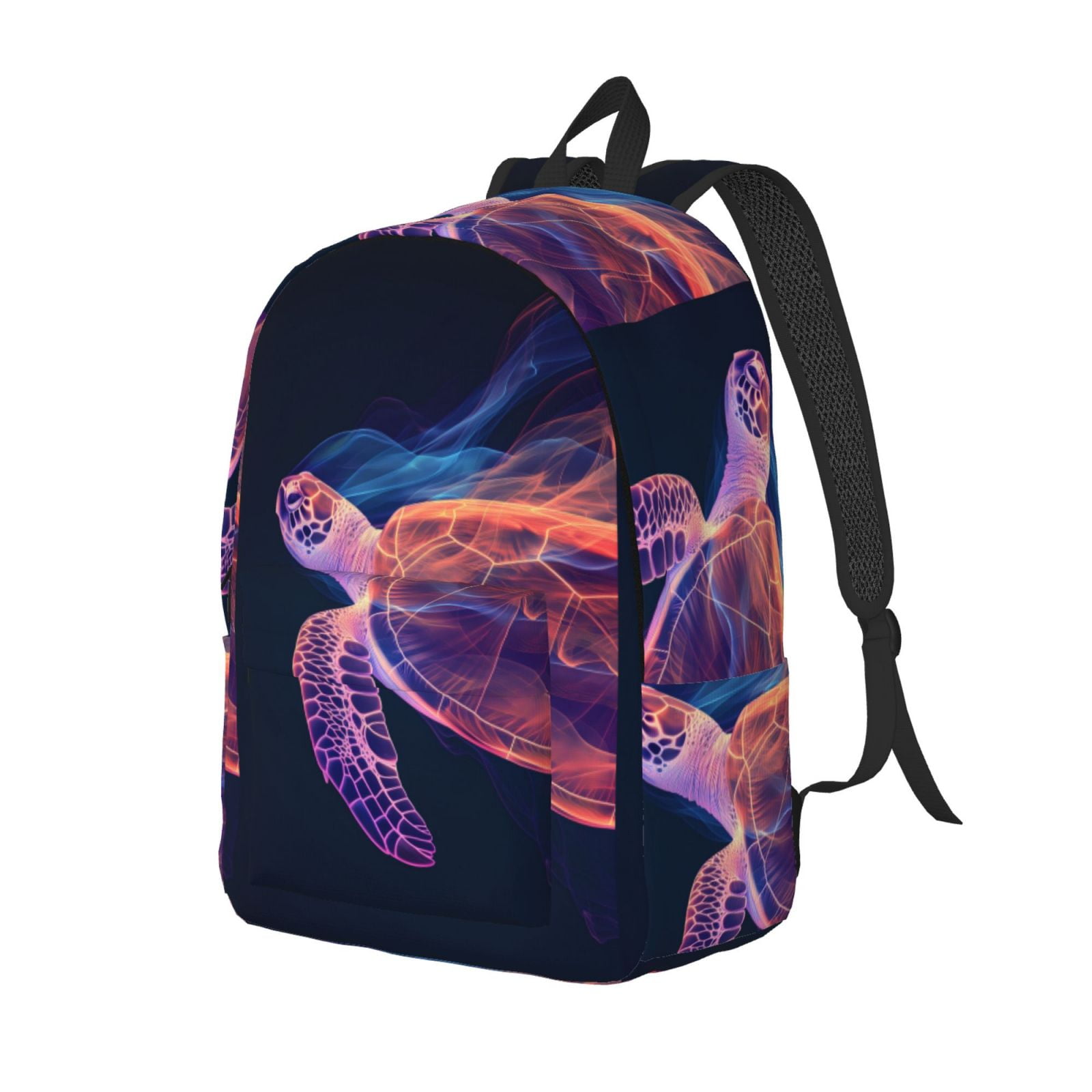 Yiaed Abstract Line Turtle Print Print Laptop Backpack Travel Canvas ...