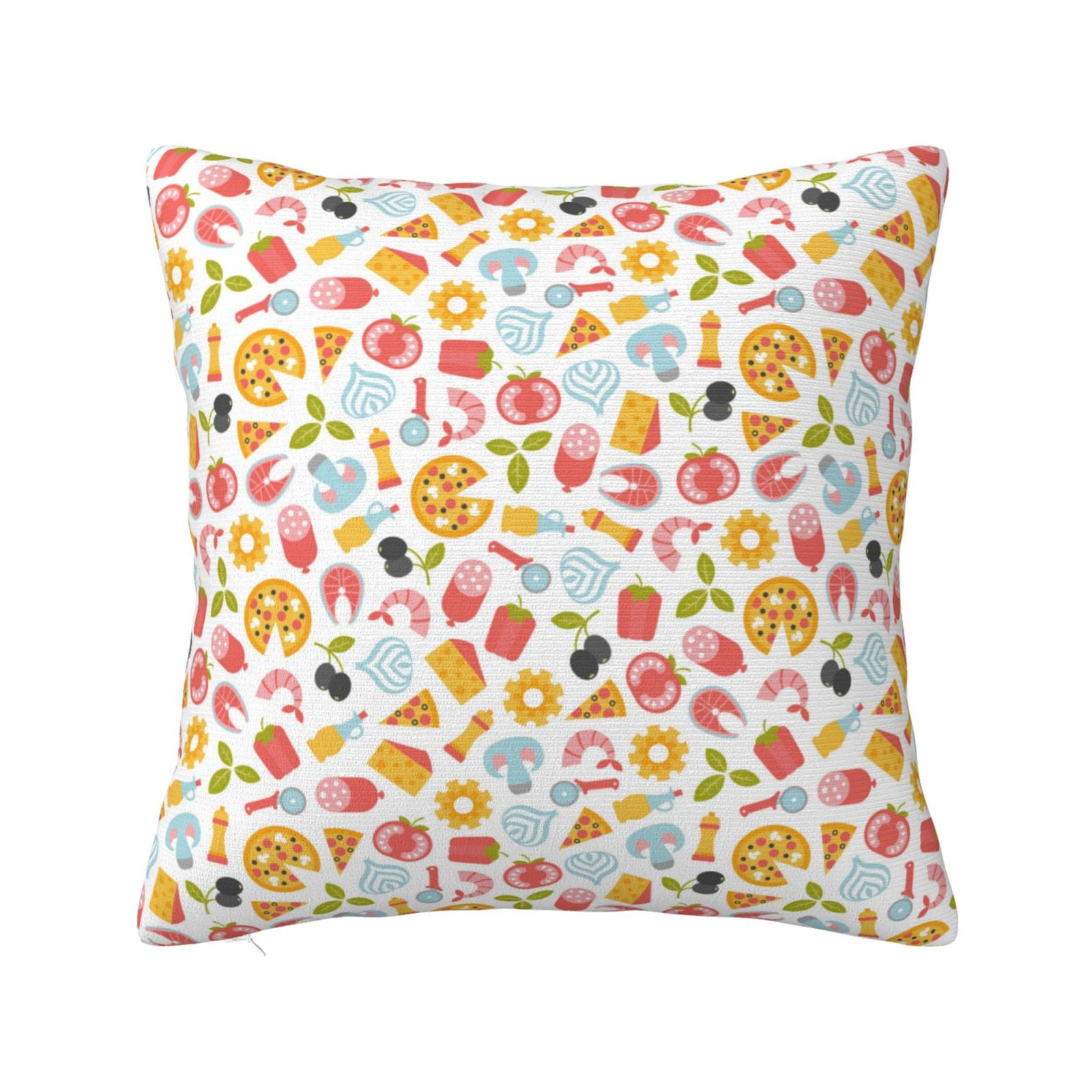 Yiaed Afternoon Tea Print Pillow Covers Super Soft Decorative Square ...