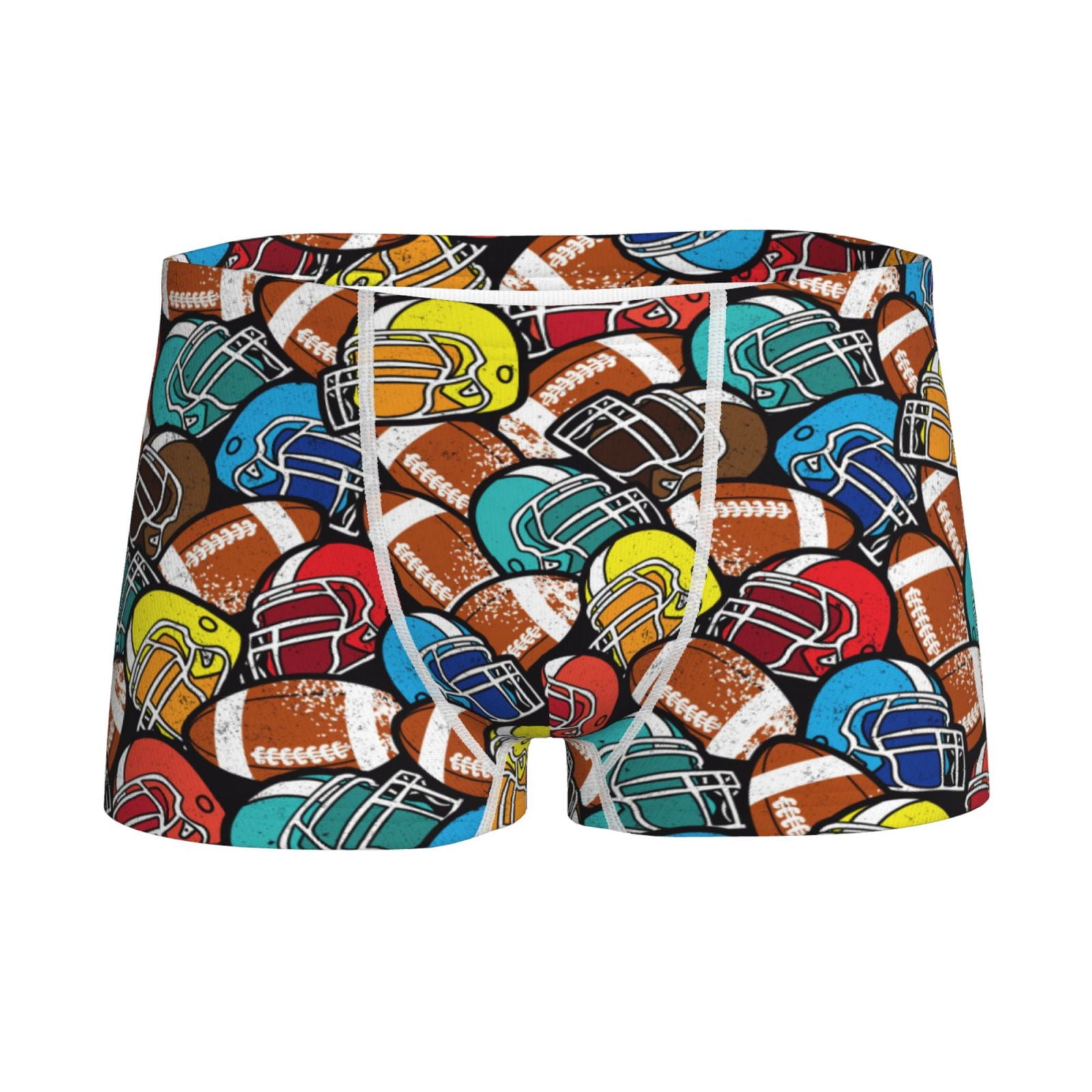Yiaed American Football Print Boys' Boxer Briefs Cotton Casual Stretch ...