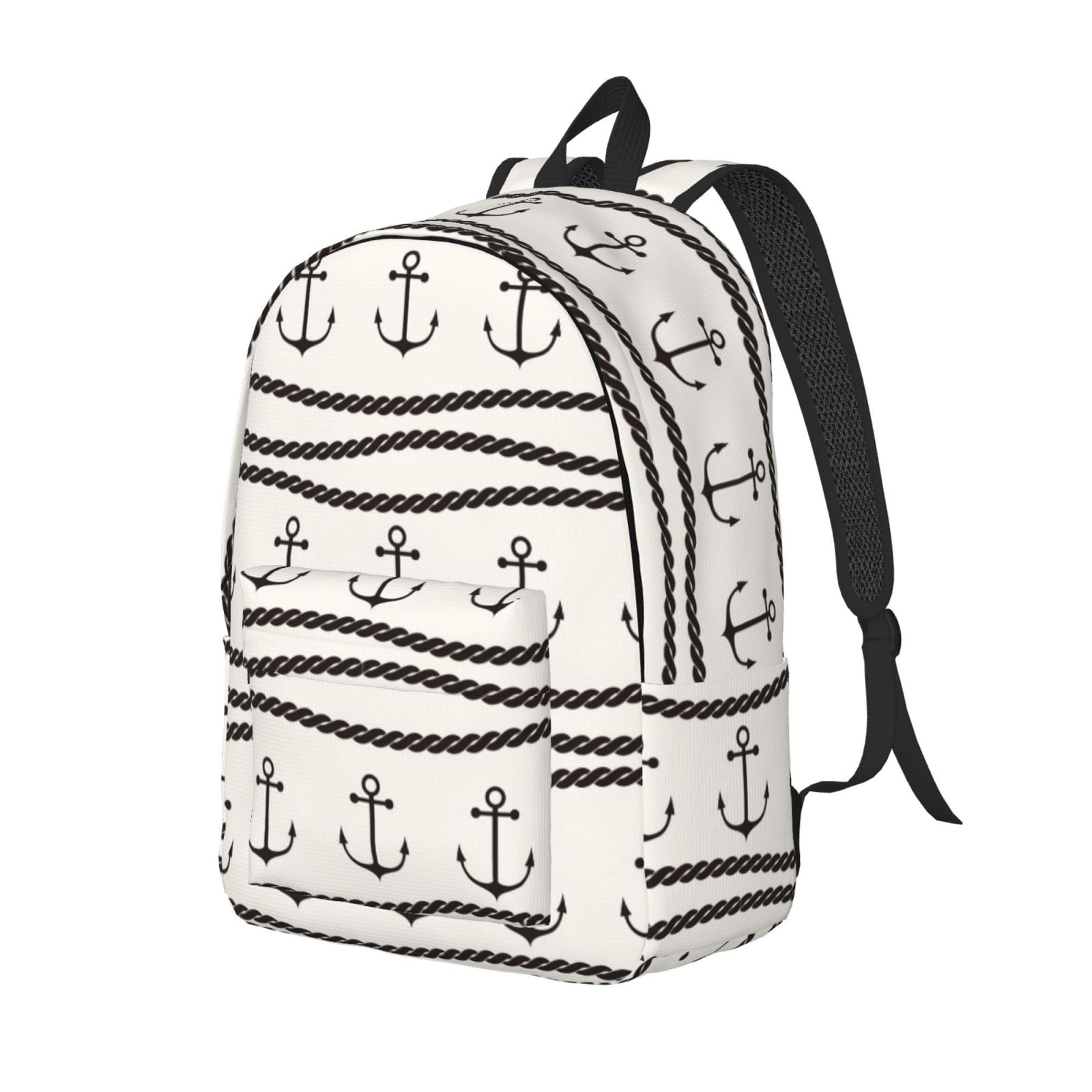 Yiaed Anchors and Ropes Print Print Laptop Backpack Travel Canvas ...