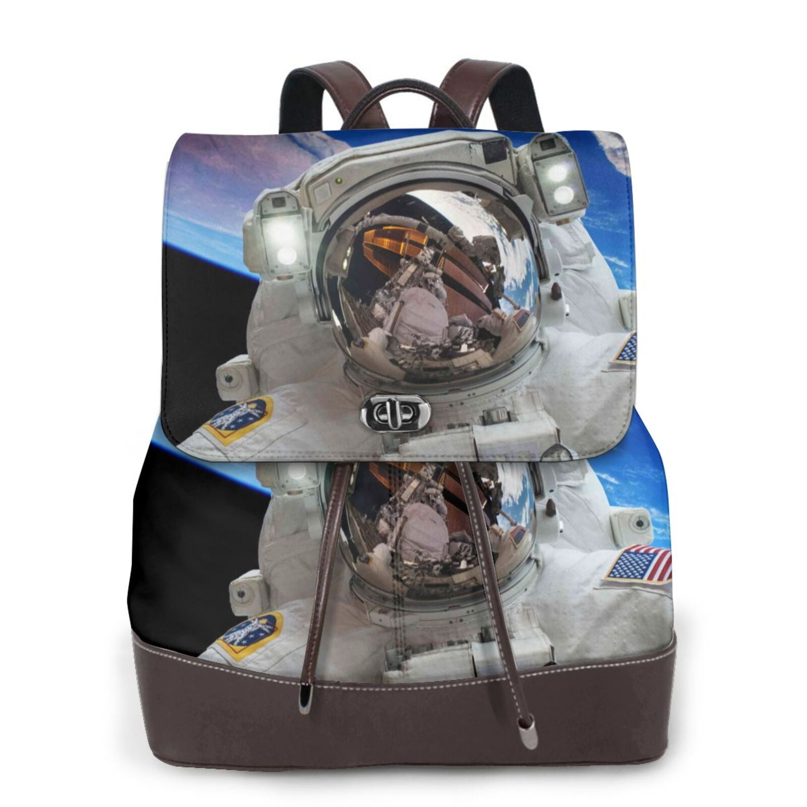 Yiaed Astronaut in Outer Space Print Laptop Backpack for Women Slim ...