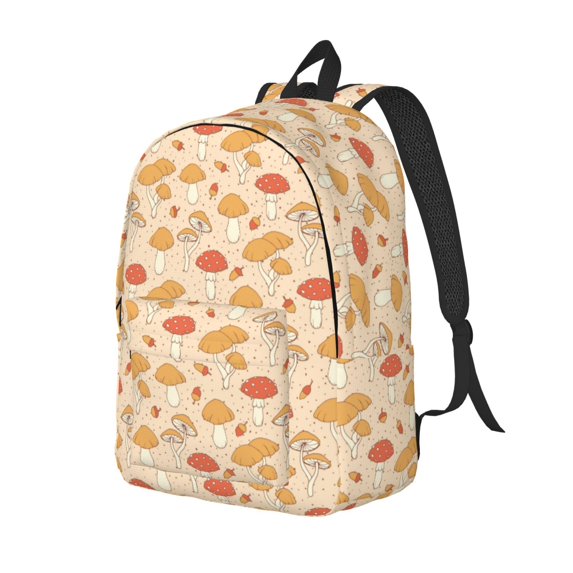 Yiaed Autumn Mushrooms Print Print Laptop Backpack Travel Canvas ...