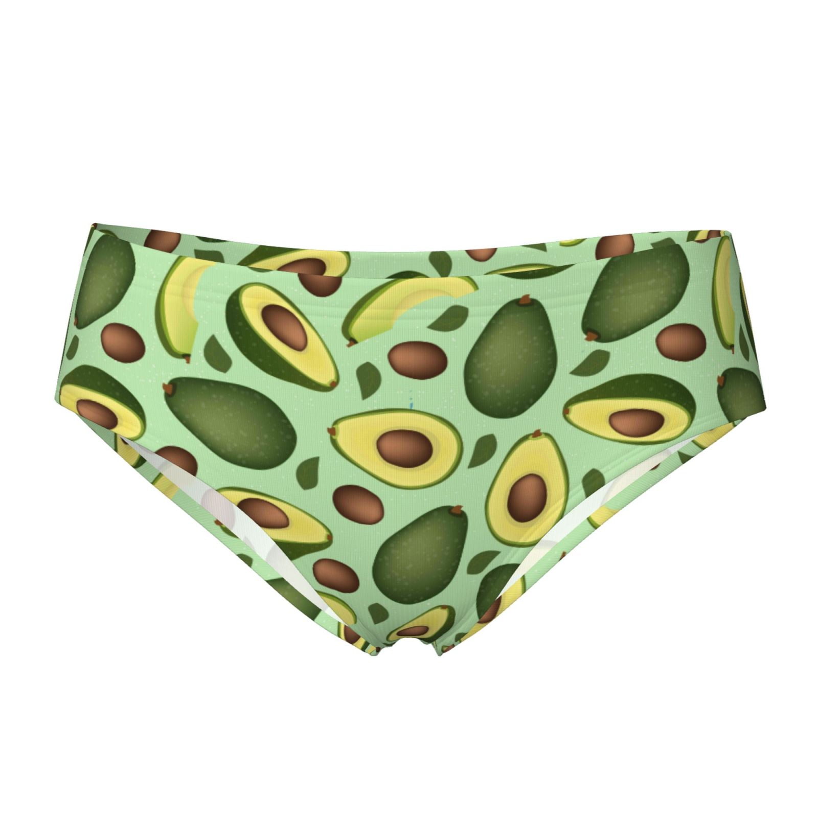 Yiaed Avocado With Seeds Pattern Underwear for Women Low Waisted Full ...