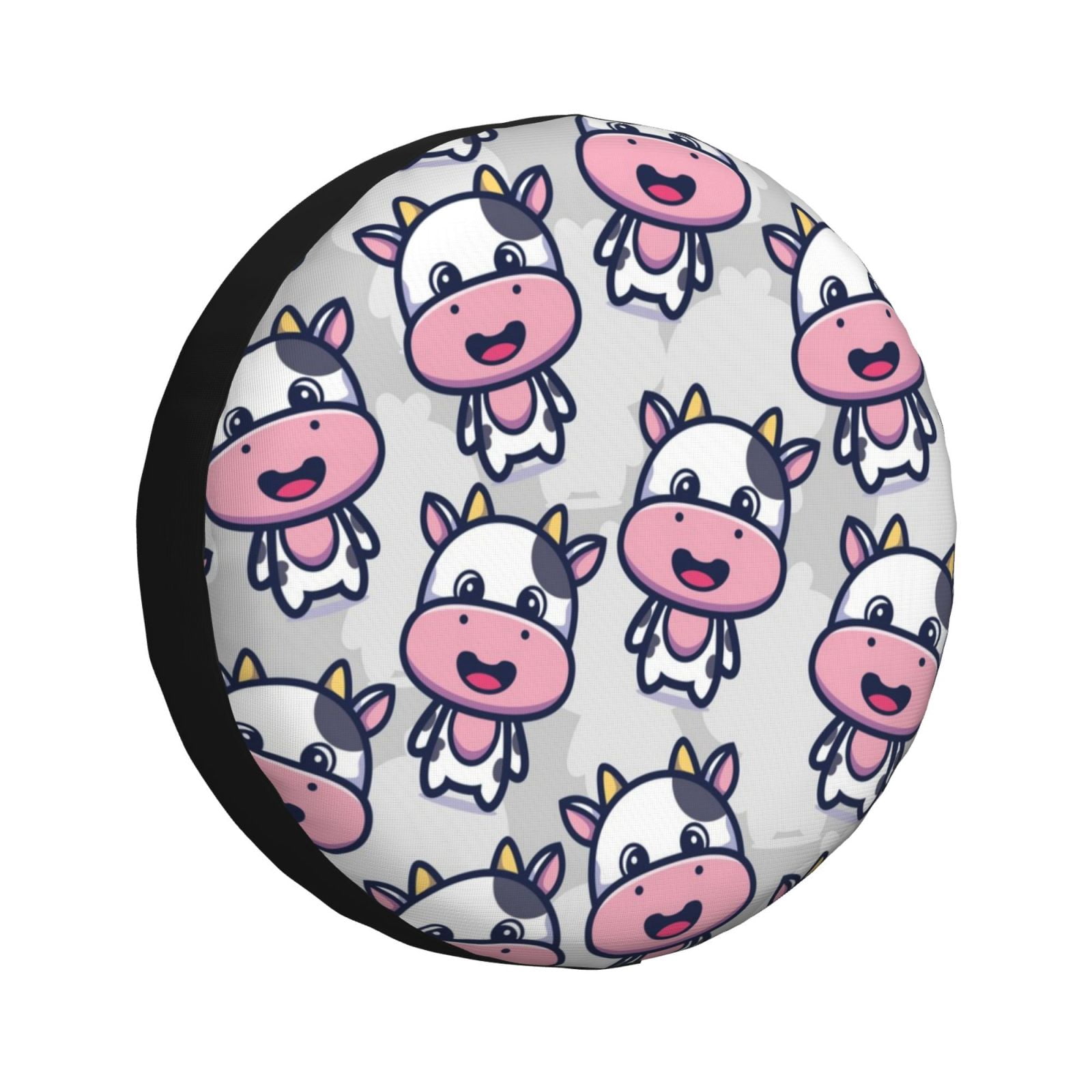 Yiaed Baby Cow Print Tire Wheel Cover, Waterproof Spare Tire Cover Fit ...