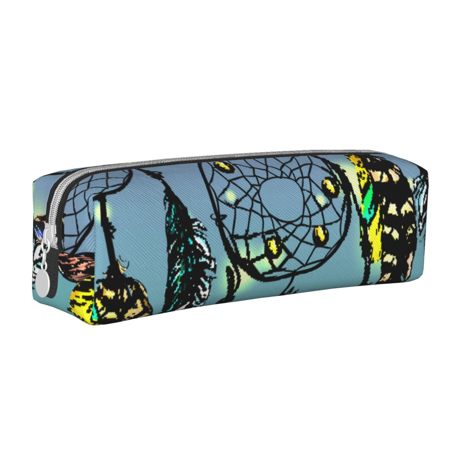 Yiaed Beautiful Dreamcatcher Print Leather Pencil Case - Leather Pen ...