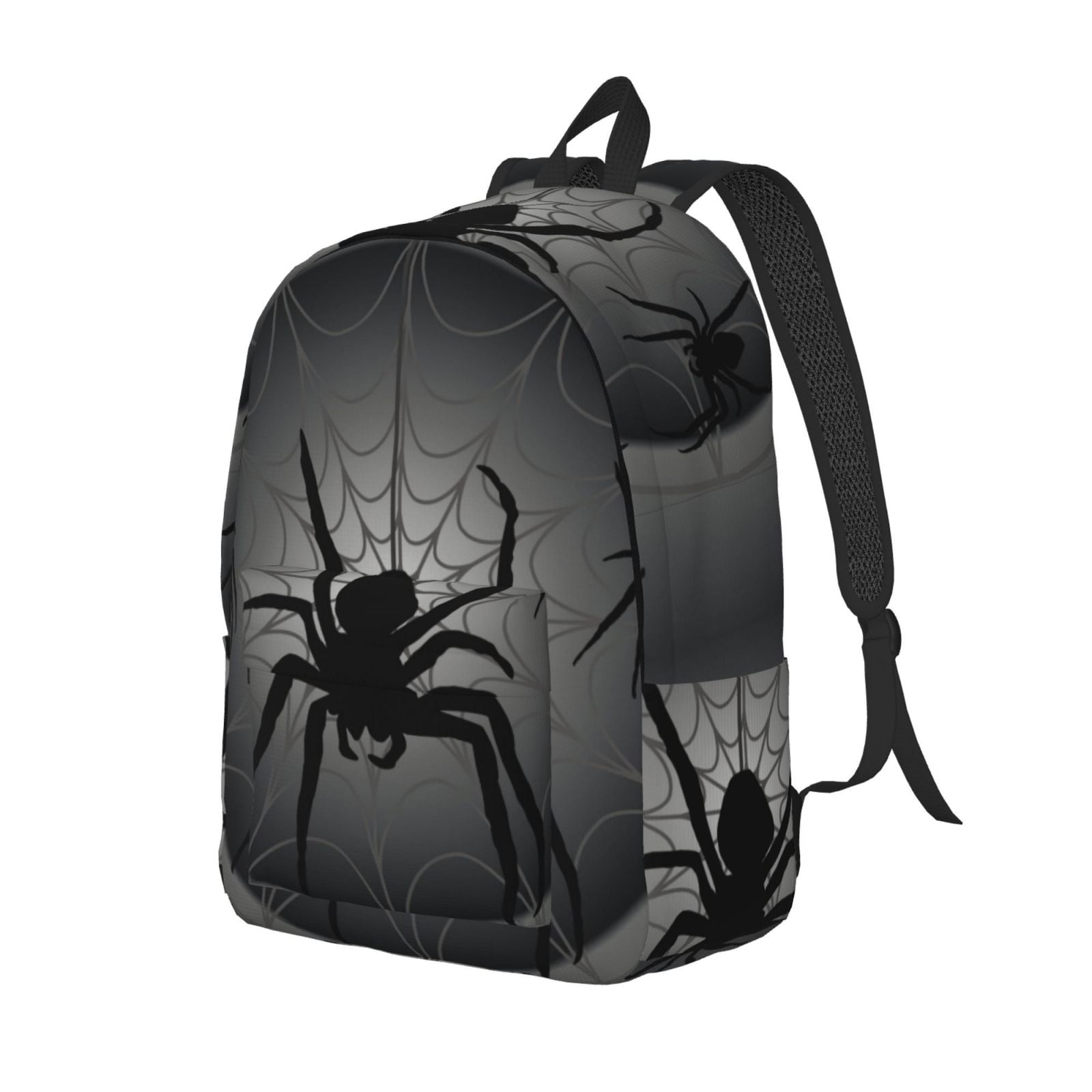 Yiaed Black Spiders Print Print Laptop Backpack Travel Canvas Backpack ...