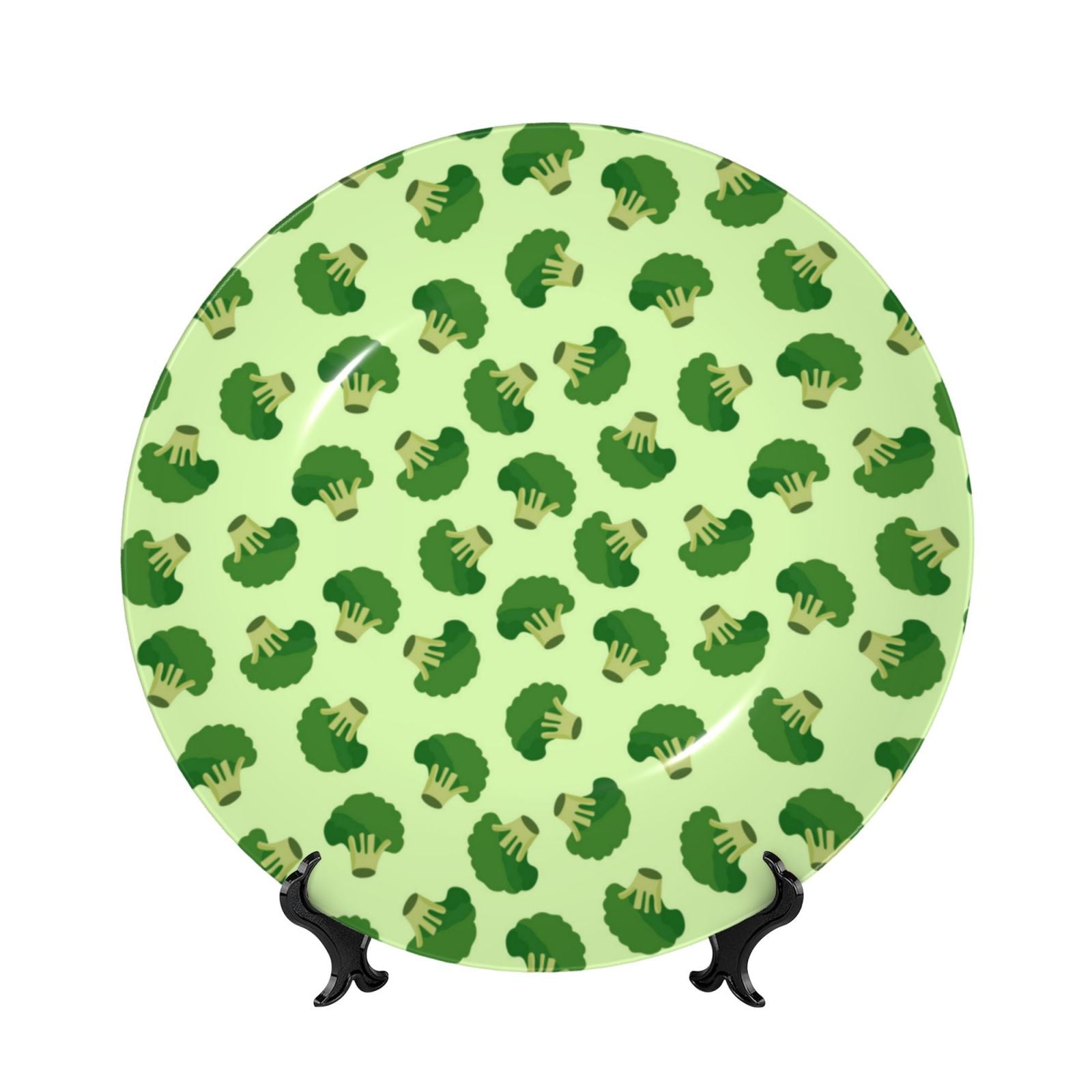 Yiaed Broccoli Vegetables Print Bone China Decorative Plate Ceramic ...