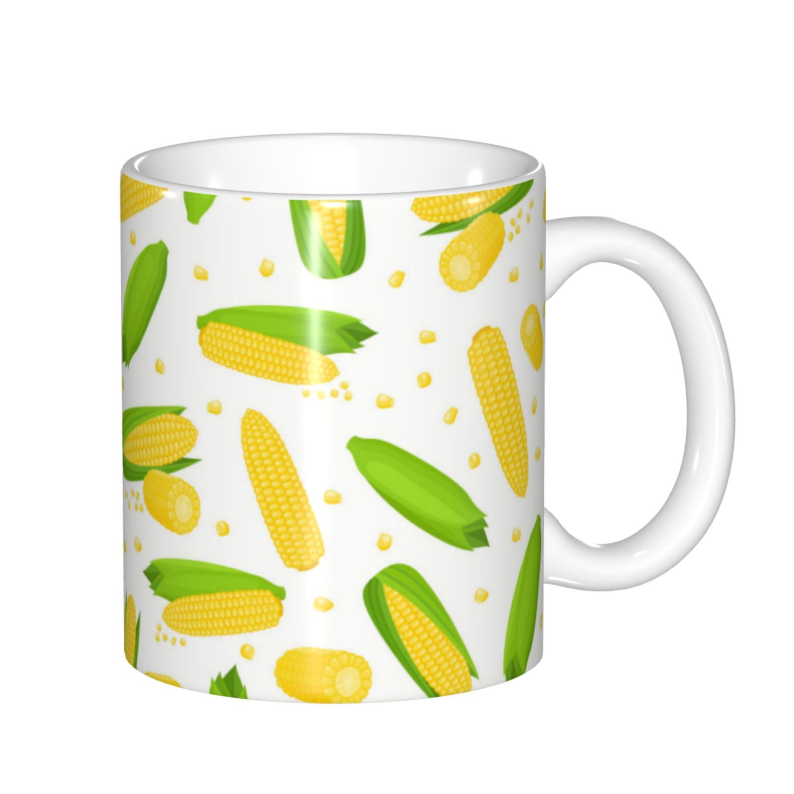 Yiaed Cartoon Corn Print Ceramics Coffee,Large Handle Design,Extra ...