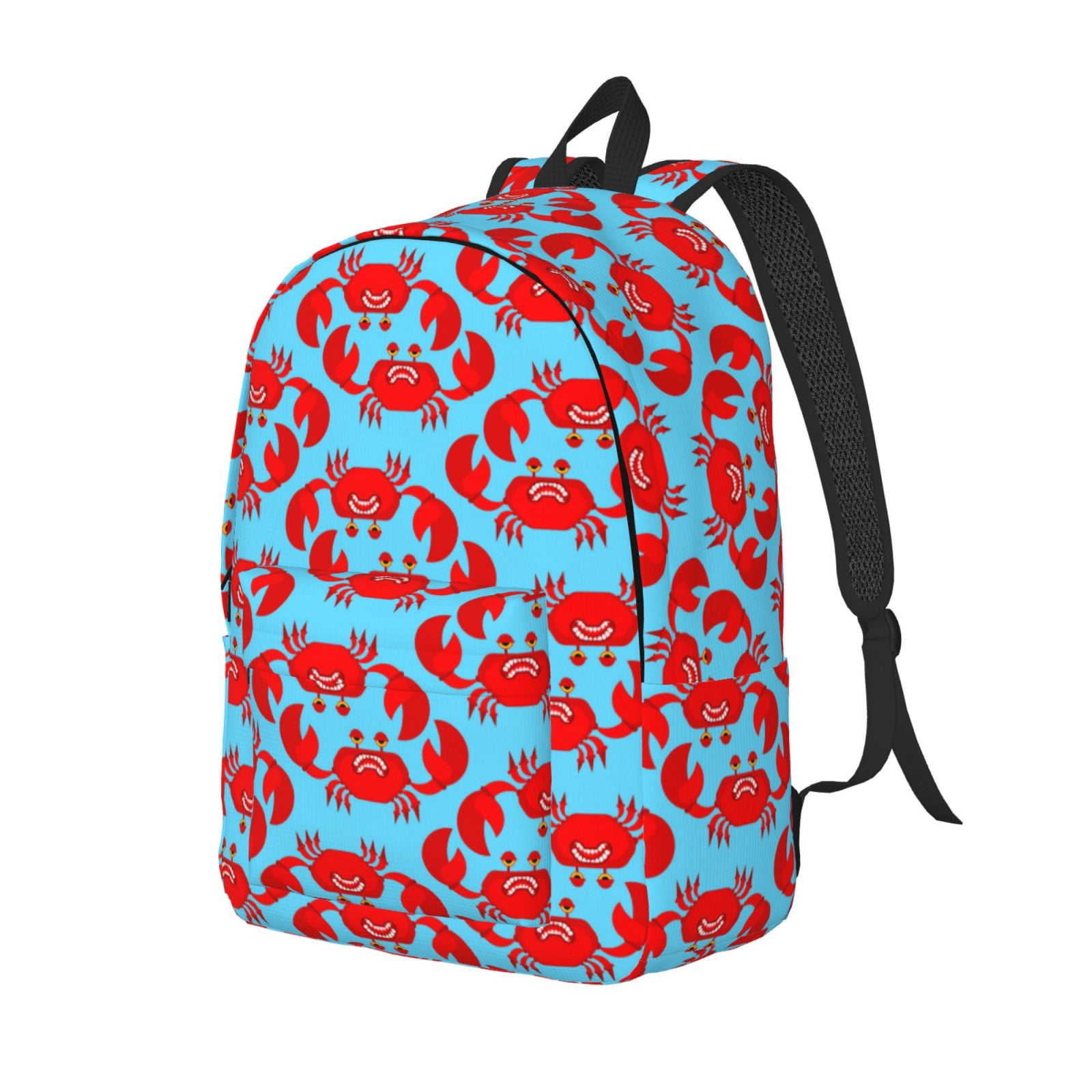 Yiaed Cartoon Crabs Print Laptop Backpack Travel Canvas Backpack ...