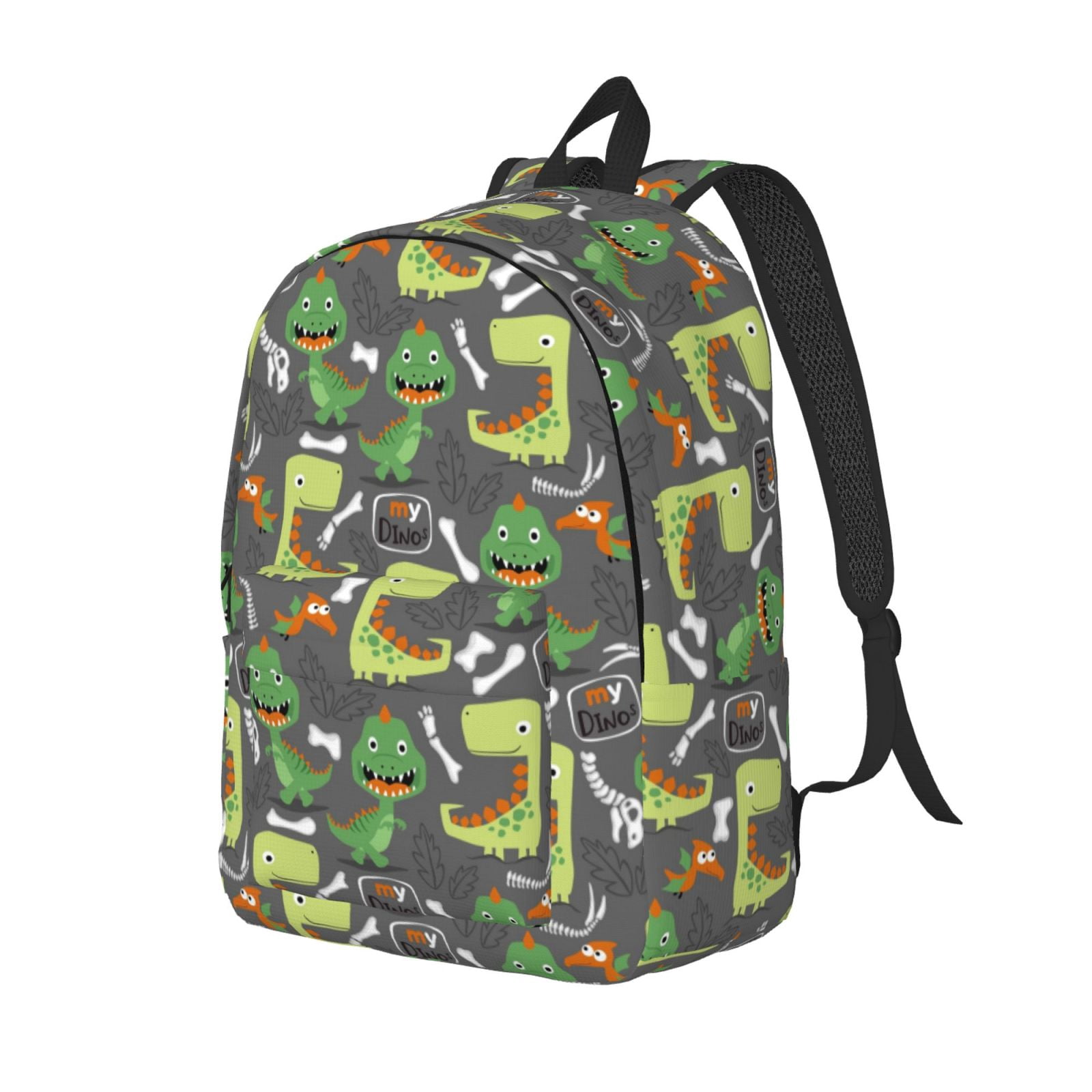 Yiaed Cartoon Dinosaurs (2) Print Print Laptop Backpack Travel Canvas ...