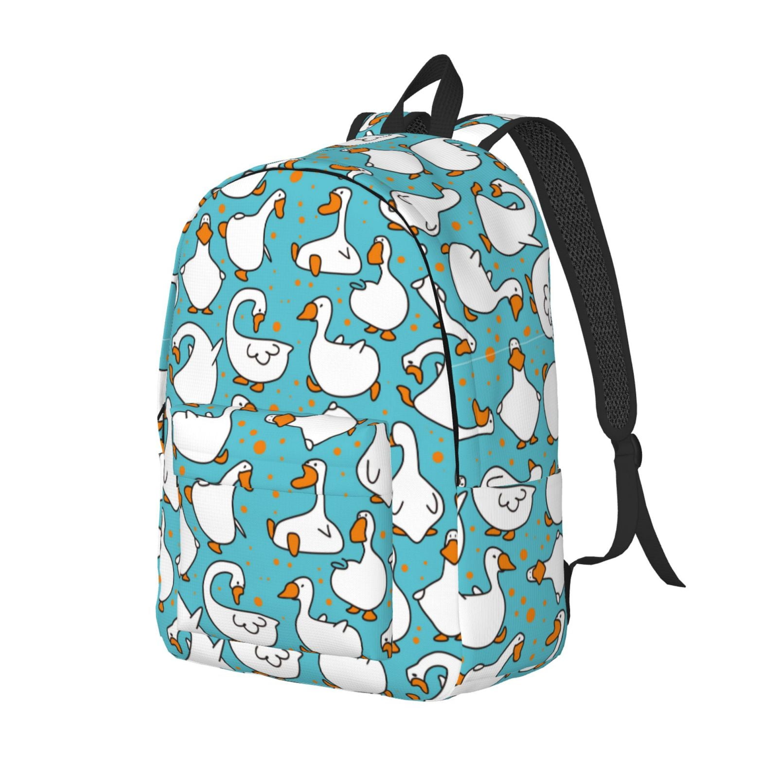 Yiaed Cartoon Funny Goose Print Print Laptop Backpack Travel Canvas ...