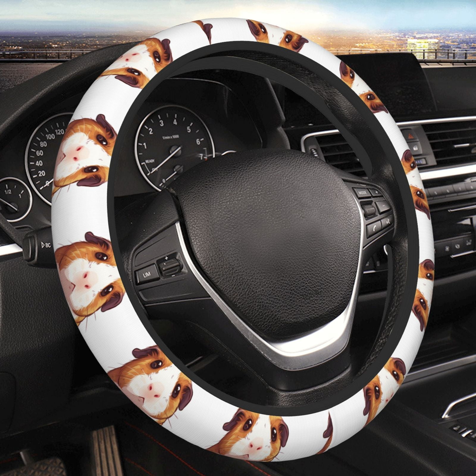 Yiaed Cartoon Guinea Pig Steering Wheel Cover,Universal 15 Inch Anti ...