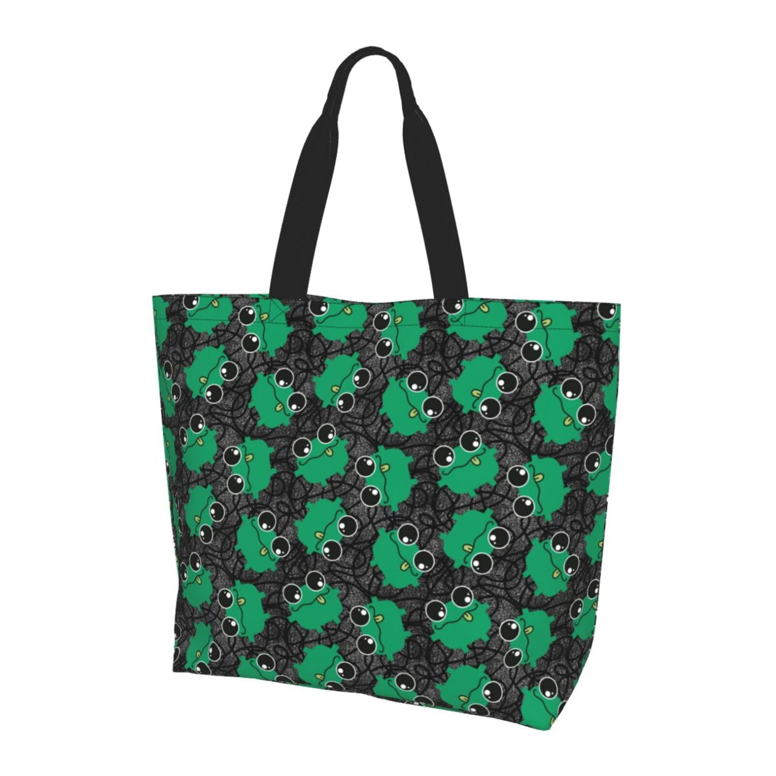 Yiaed Cartoon Kawaii Frogs Print Handbag for Women Tote Purse Shoulder ...
