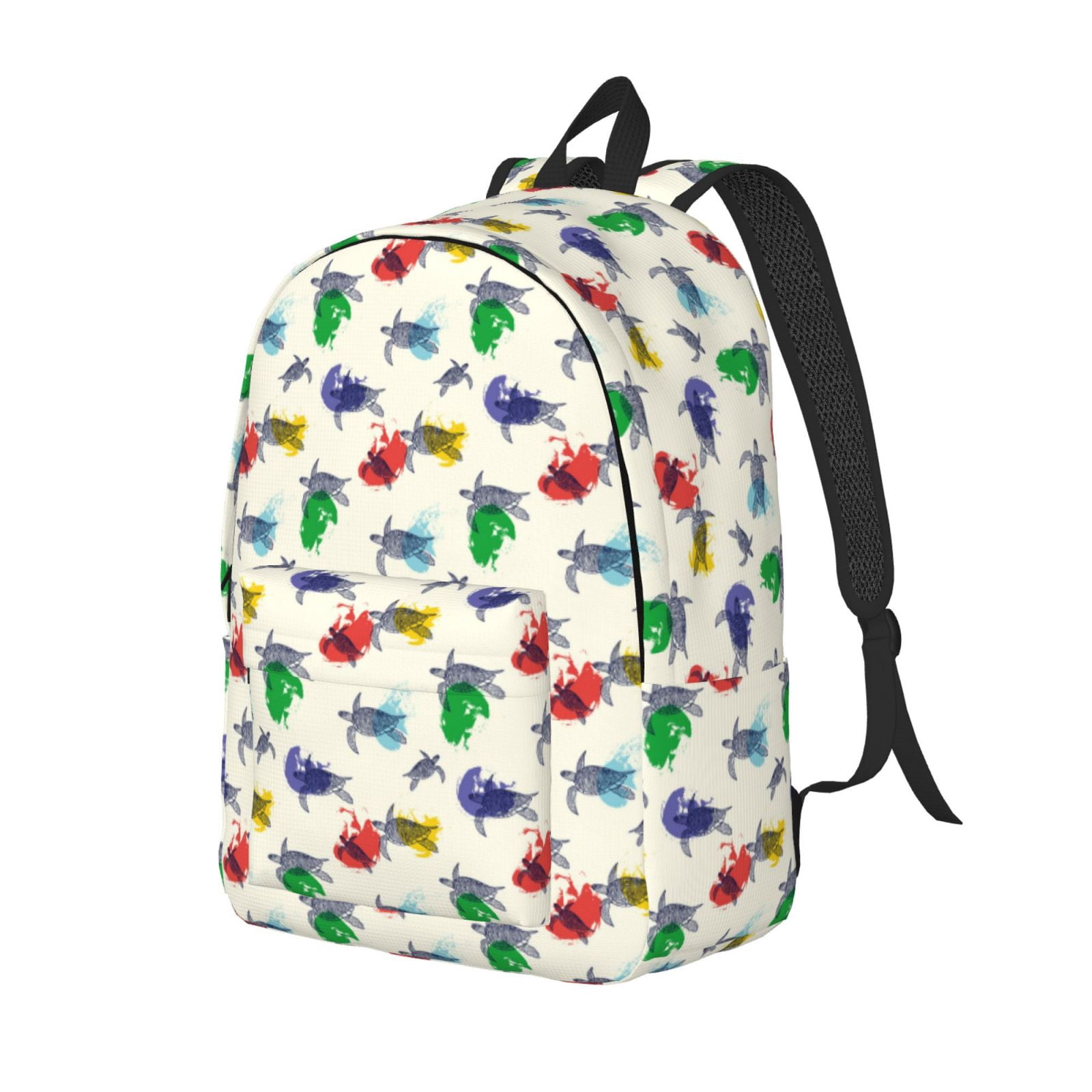 Yiaed Cartoon Sea Turtle Print Print Laptop Backpack Travel Canvas ...