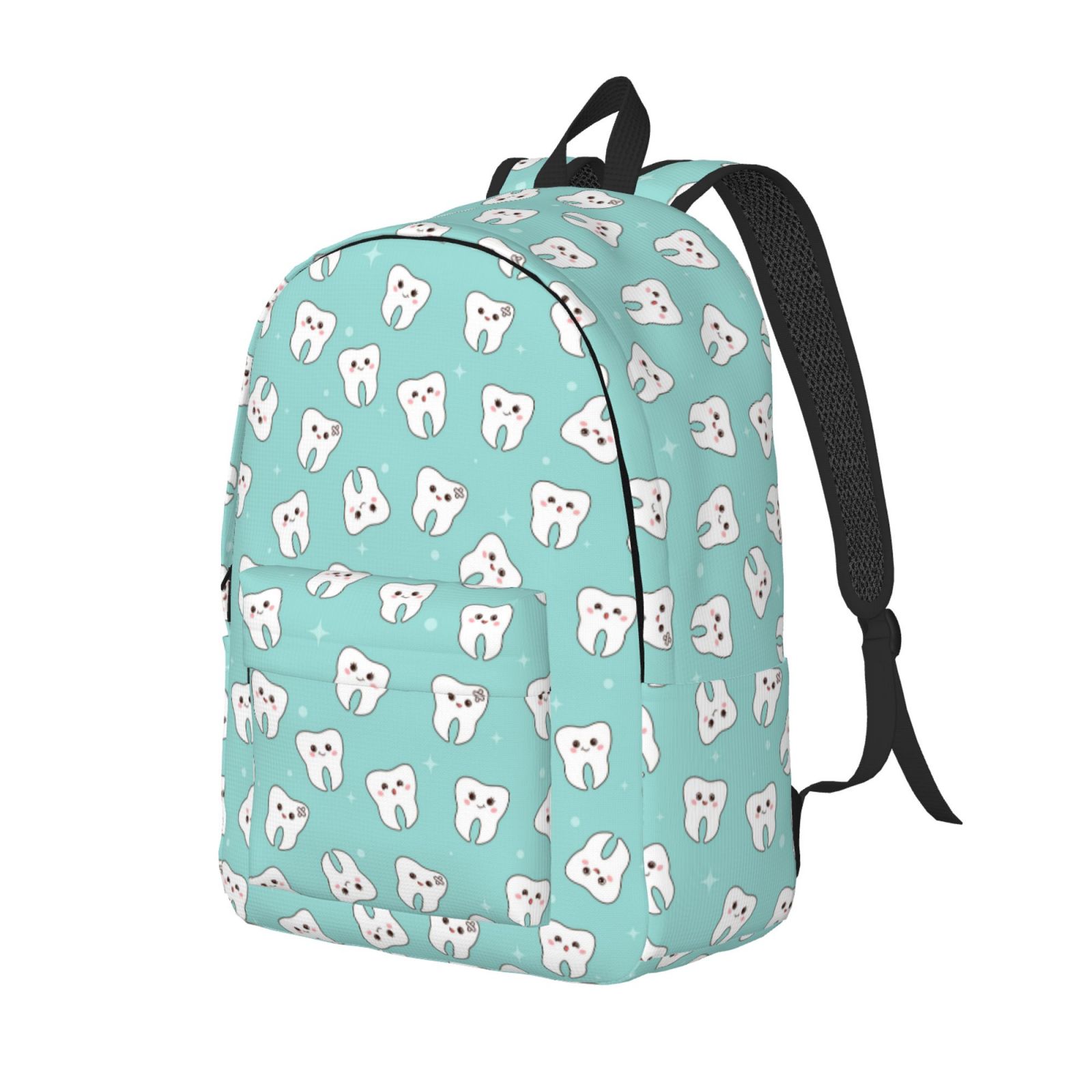 Yiaed Cartoon Teeth1 Print Print Laptop Backpack Travel Canvas Backpack ...