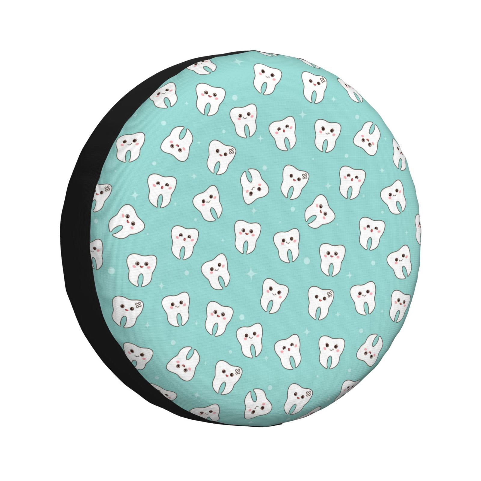 Yiaed Cartoon Teeth1 Print Tire Wheel Cover, Waterproof Spare Tire ...