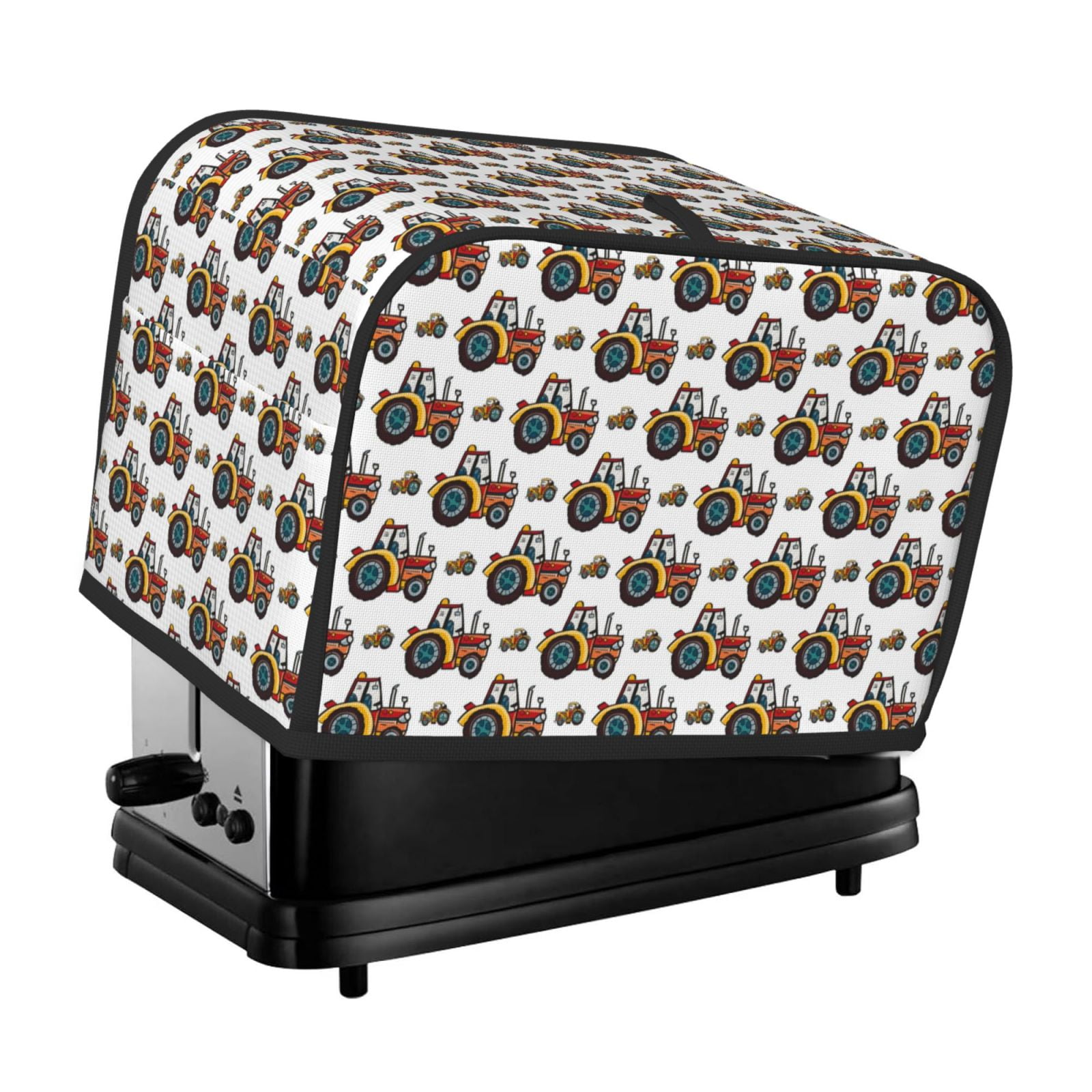 Yiaed Cartoon Tractor Print Two Slice Bread Machine Cover, Universal ...