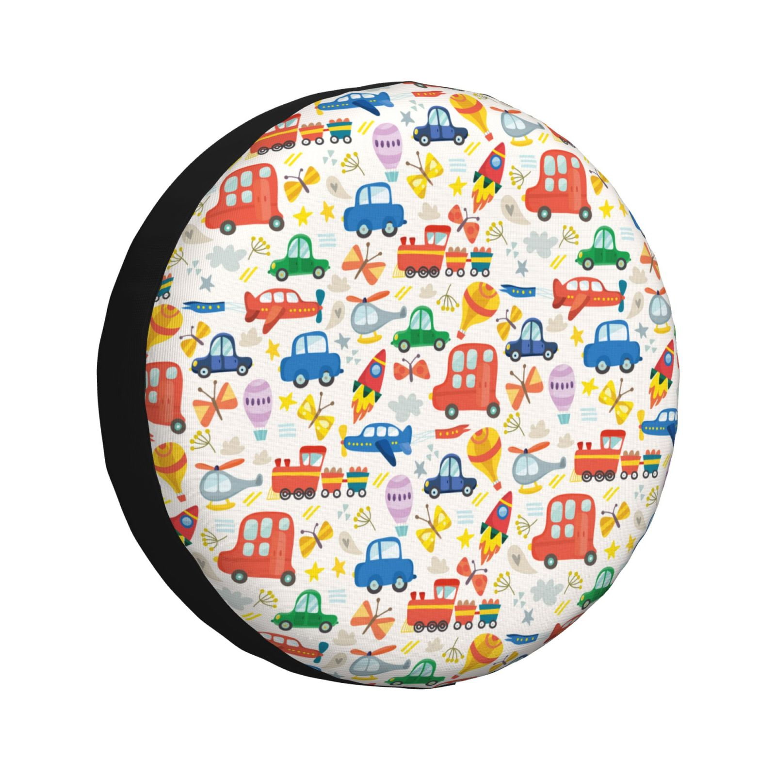 Yiaed Cartoon Transportation Print Print Tire Wheel Cover, tire covers ...