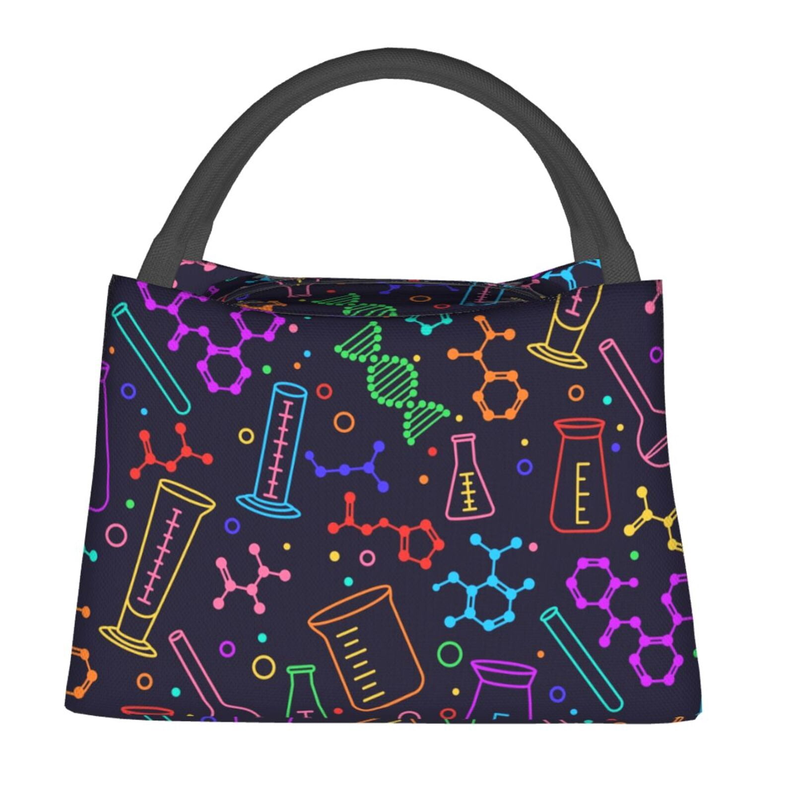 Yiaed Chemistry Science Print Lunch box lunch bag Portable Insulated ...
