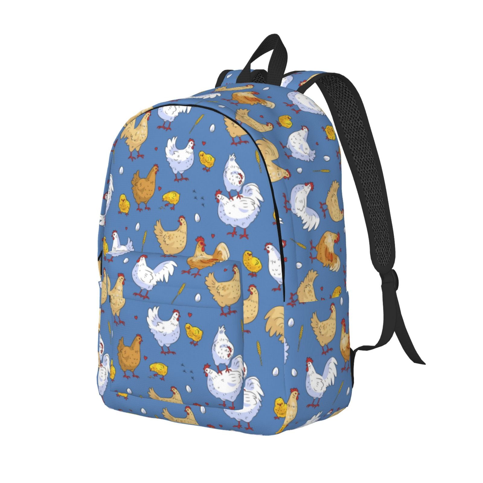 Yiaed Chicken Family Print Print Laptop Backpack Travel Canvas Backpack ...