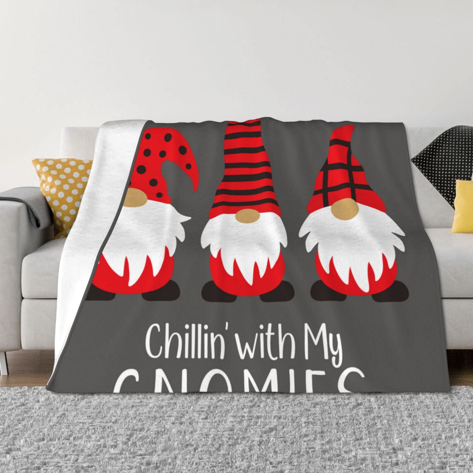 Yiaed Chillin with My Gonme Print Blanket Throw Blanket Soft Cozy ...