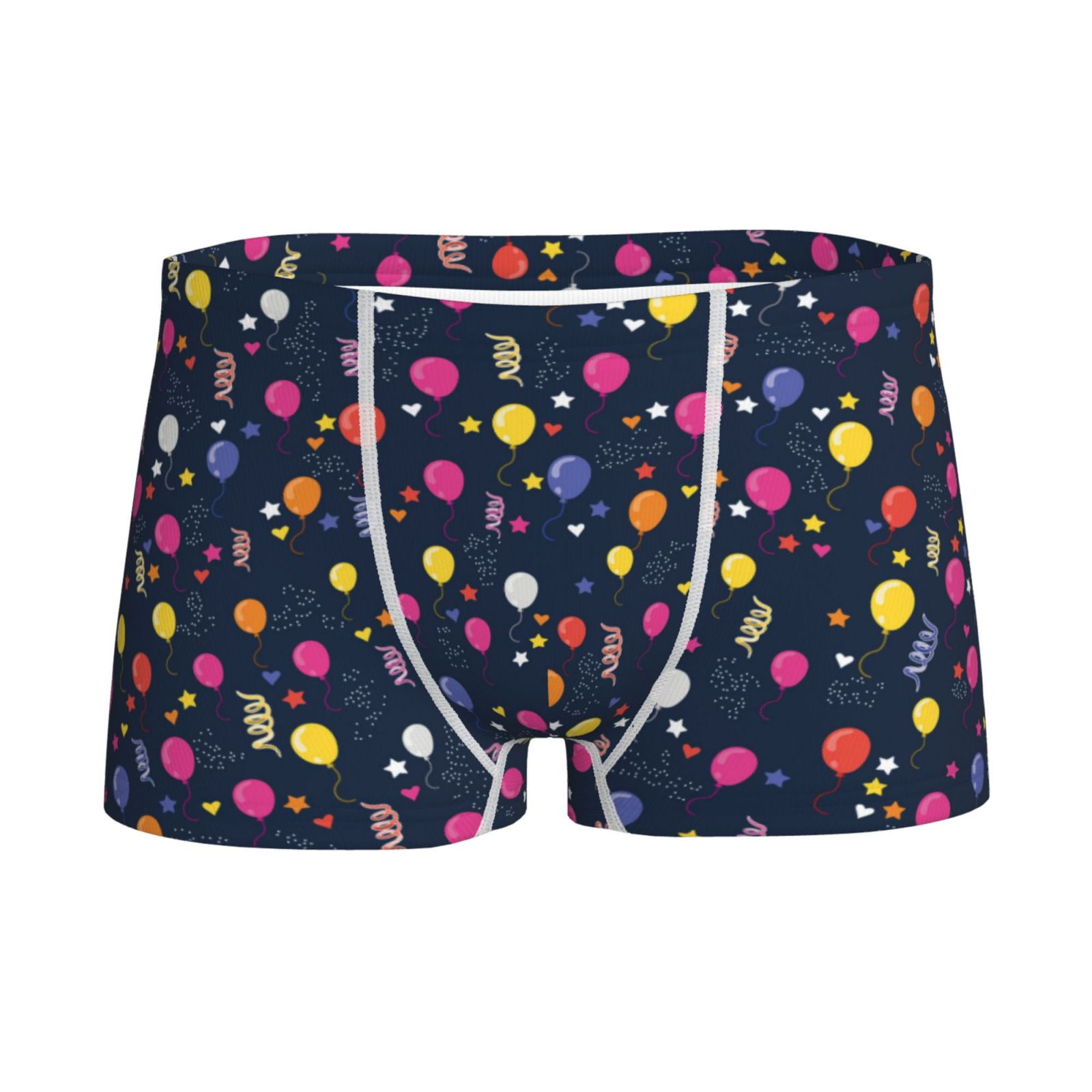 Yiaed Colored Balloons Print Boys' Boxer Briefs Cotton Casual Stretch ...