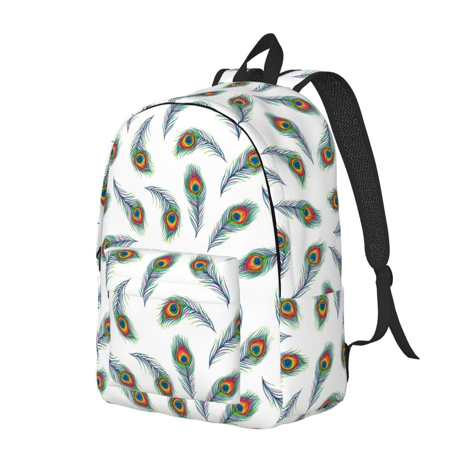 Yiaed Colorful Grass Print Print Laptop Backpack Travel Canvas Backpack Vintage Aesthetic ...