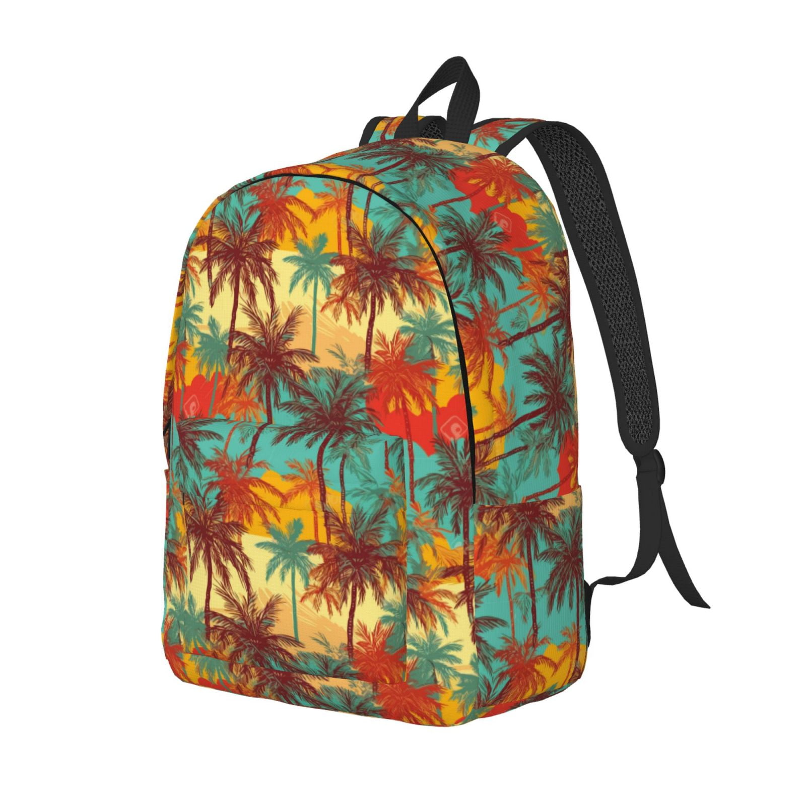 Yiaed Colorful Hawaii Palms Print Print Laptop Backpack Travel Canvas ...