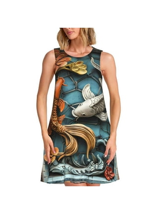 fish pattern dress