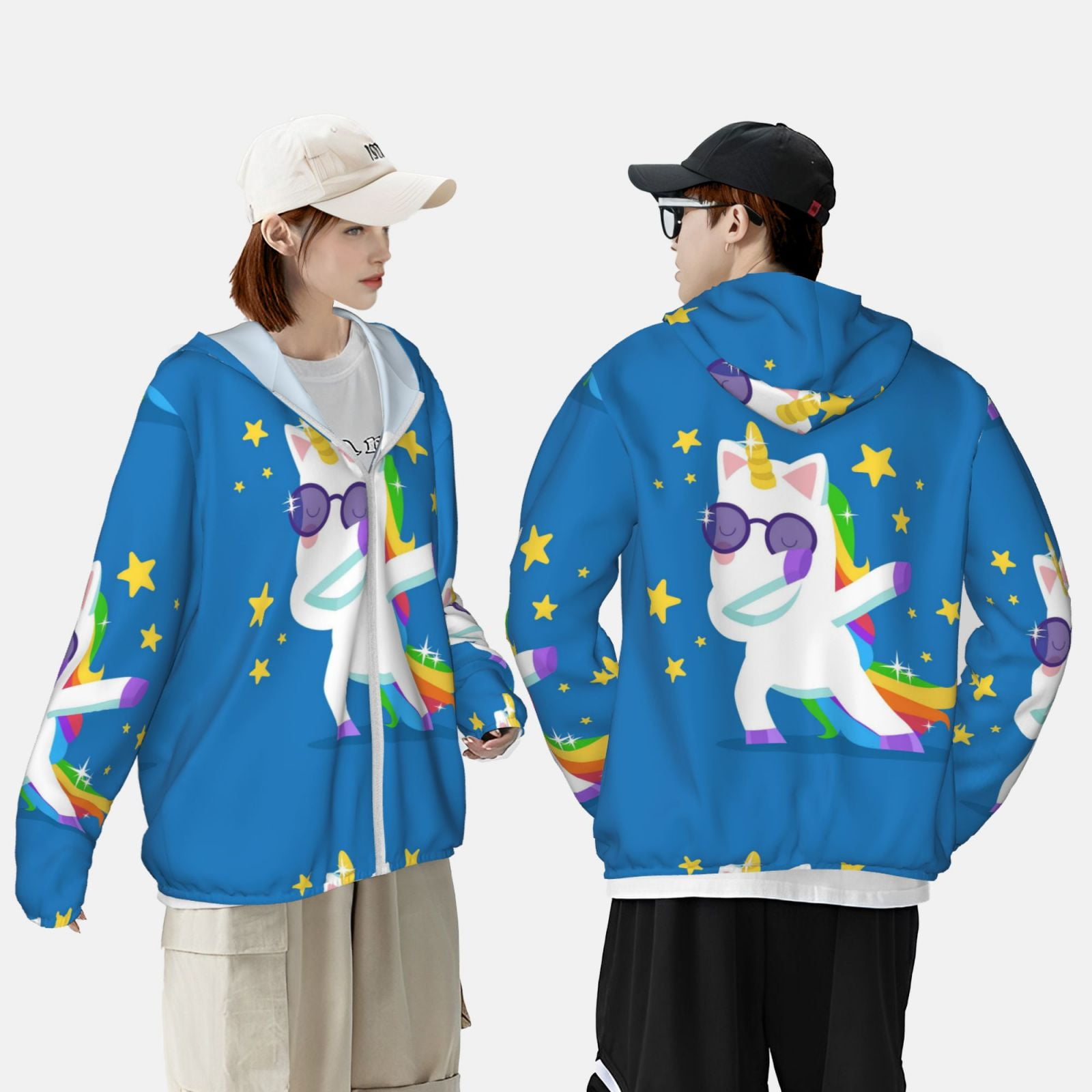 Yiaed Cool Unicorn Star Golden Print Sun Shirts UPF 50+ Protection ...