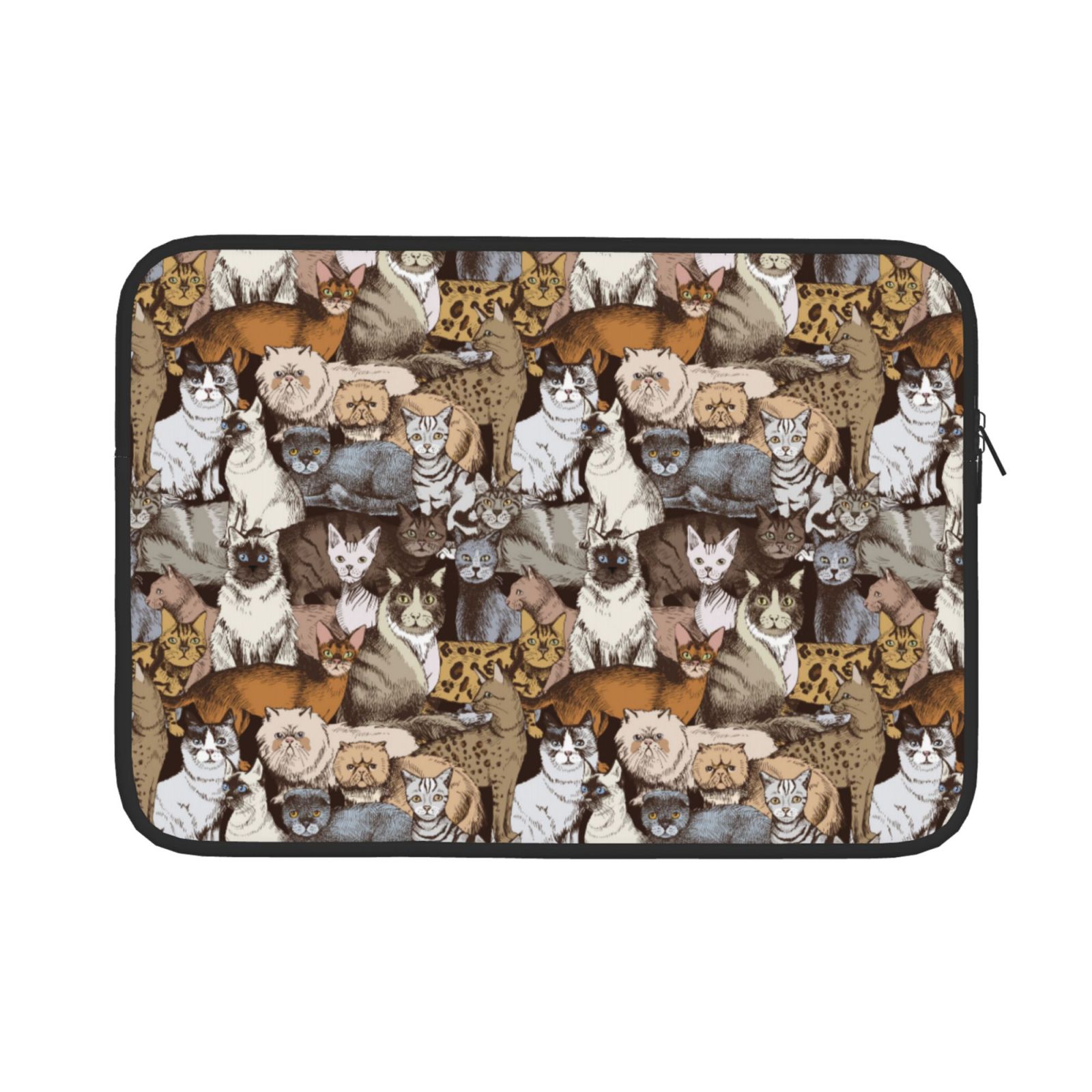 Yiaed Cut Cats Print Laptop Sleeve Protective Case Carrying Computer ...