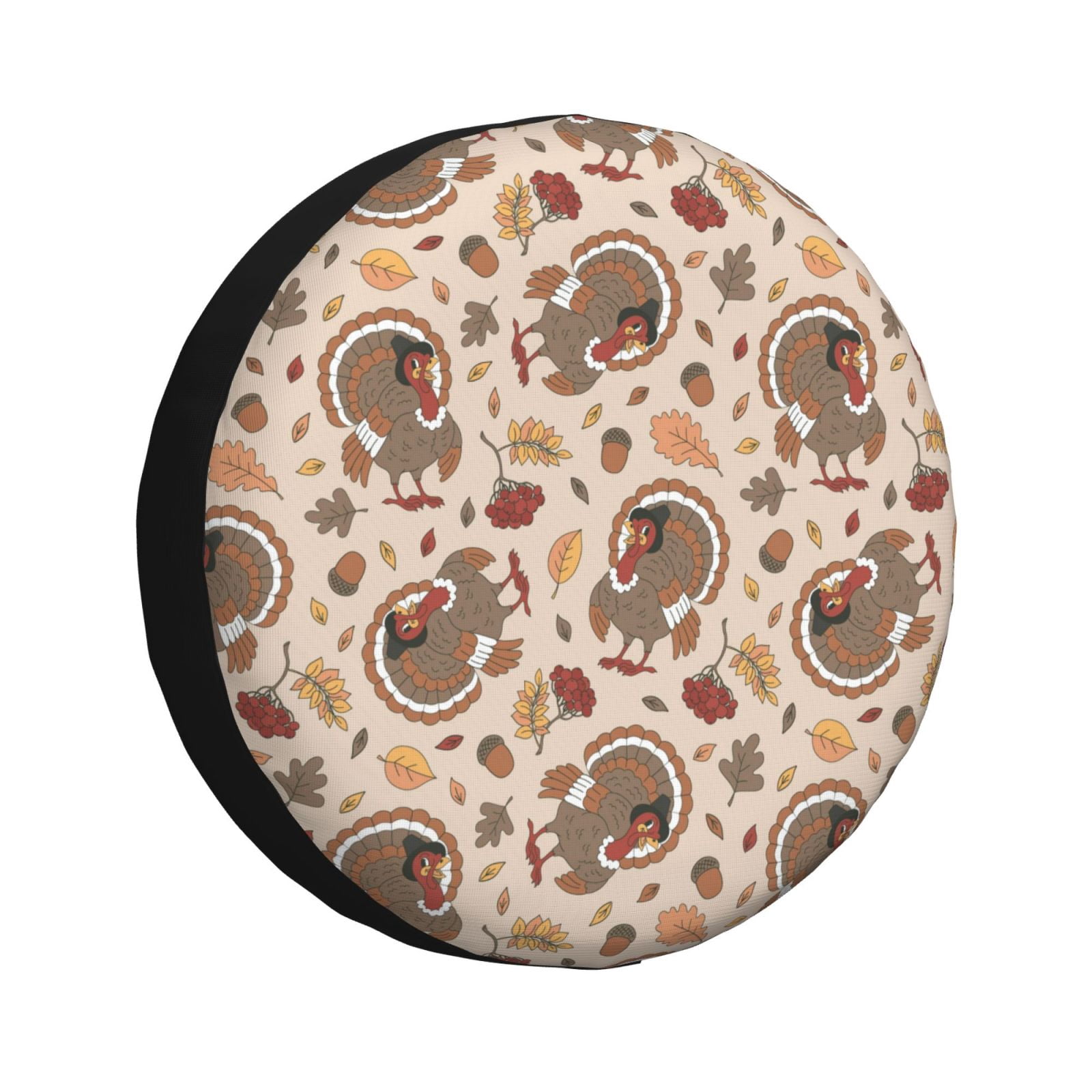 Yiaed Cute Autumn Turkey Print Print Tire Wheel Cover, tire covers for ...