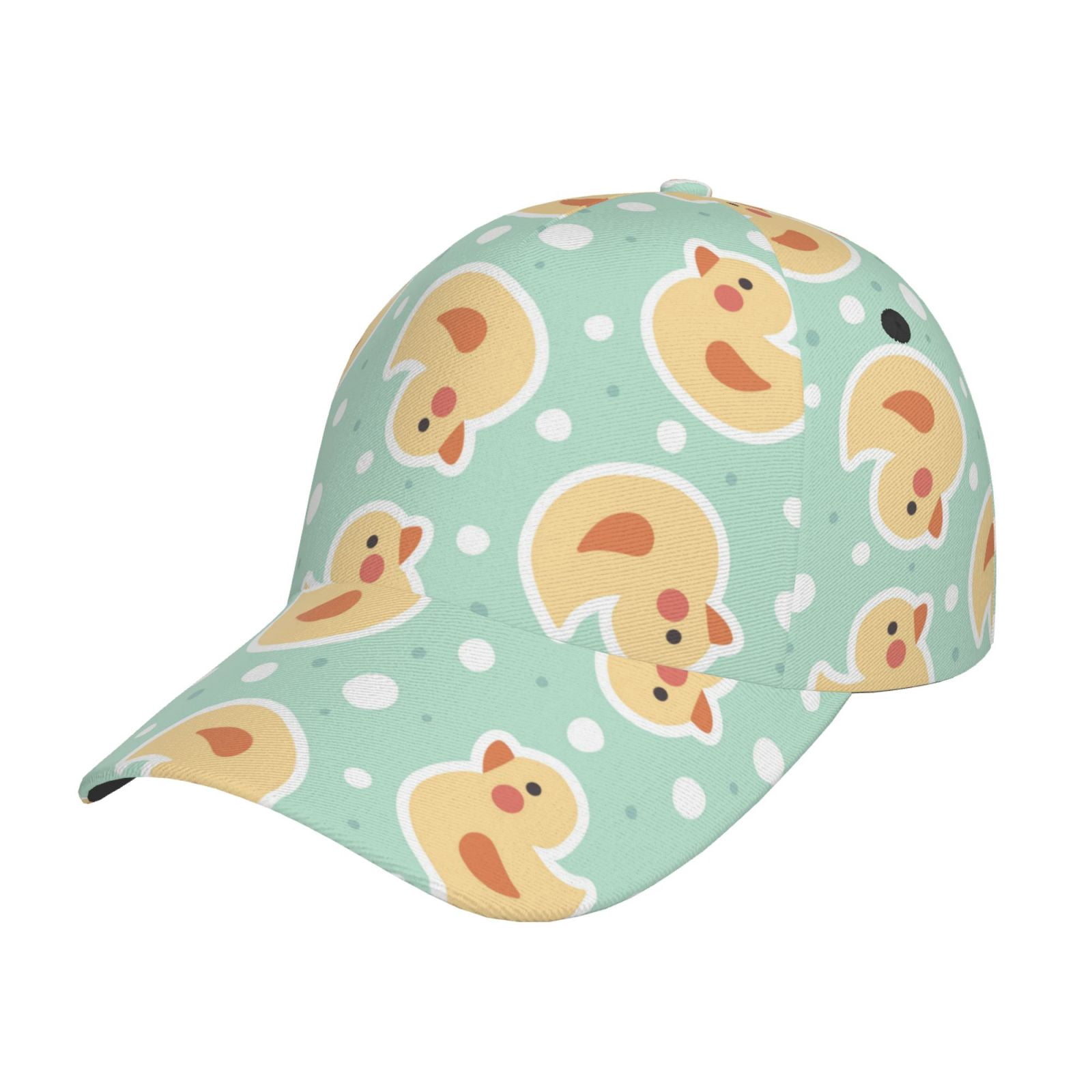 Yiaed Cute Duck Print Cap Adjustable Size for Running Workouts and ...