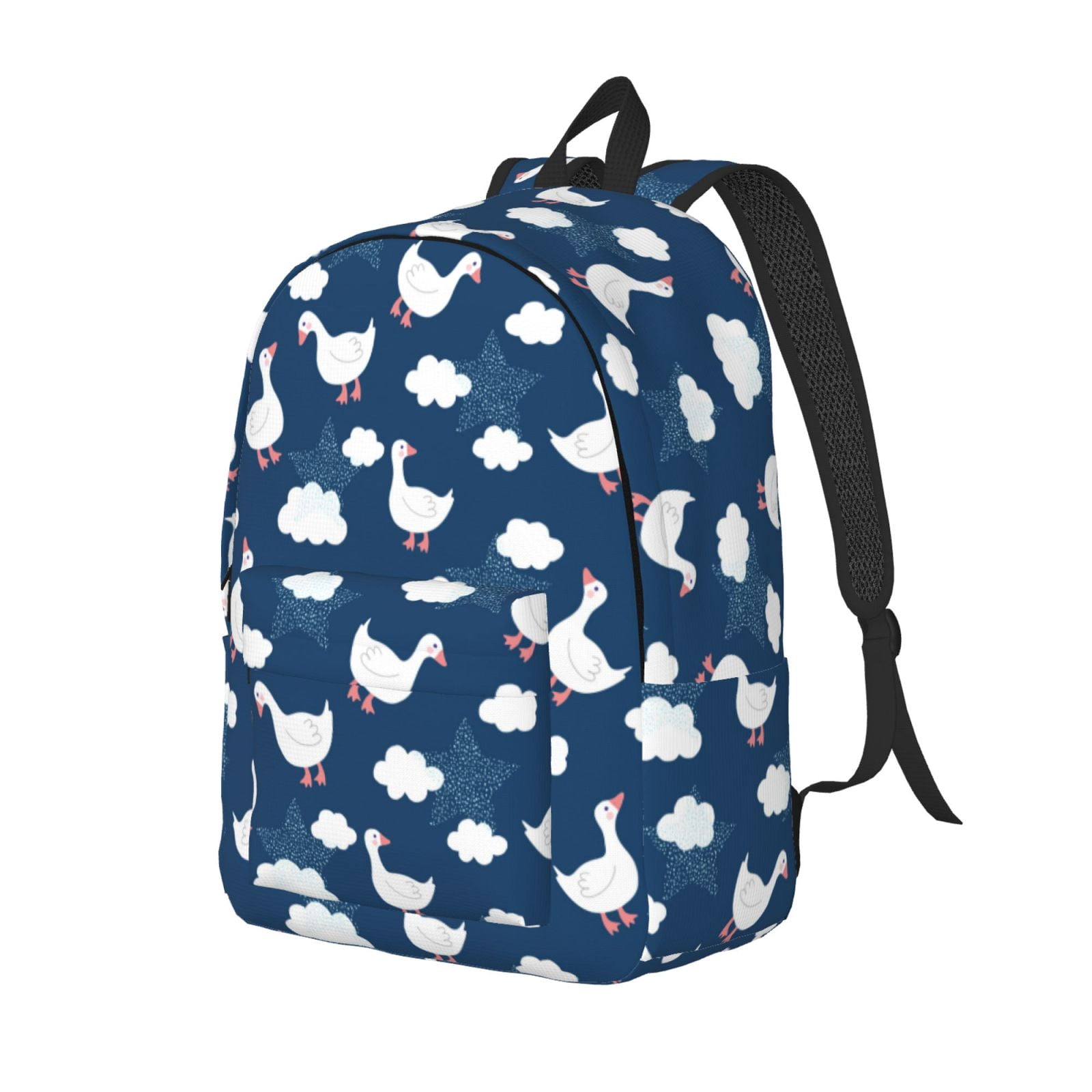 Yiaed Cute Goose On Blue Sky Print Print Laptop Backpack Travel Canvas ...