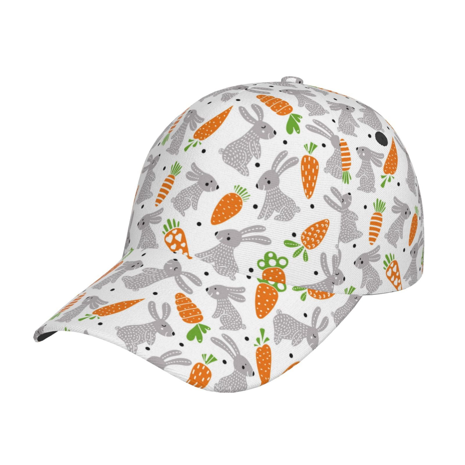 Yiaed Cute Rabbit Print Cap Adjustable Size for Running Workouts and ...