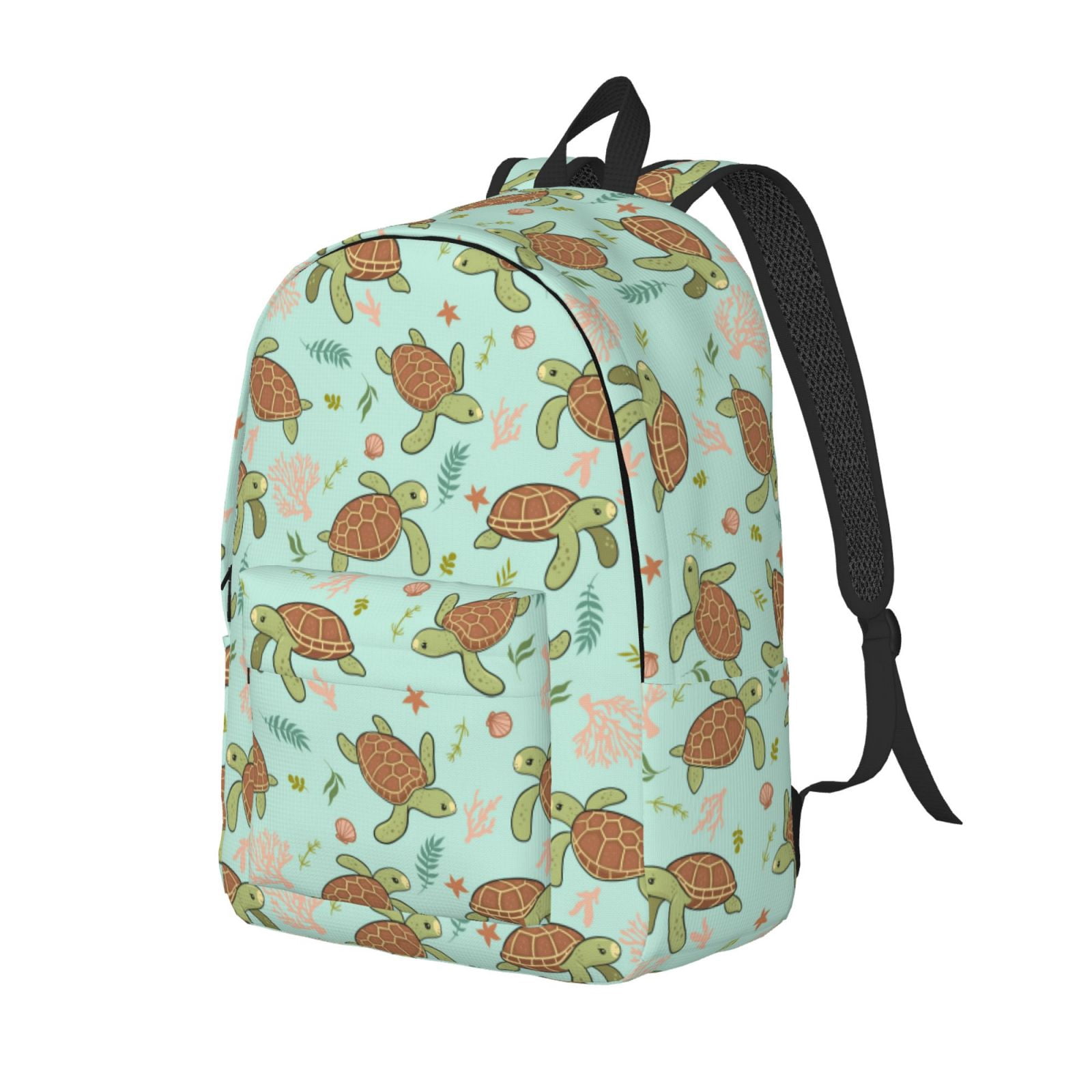 Yiaed Cute Sea Turtles Print Print Laptop Backpack Travel Canvas ...