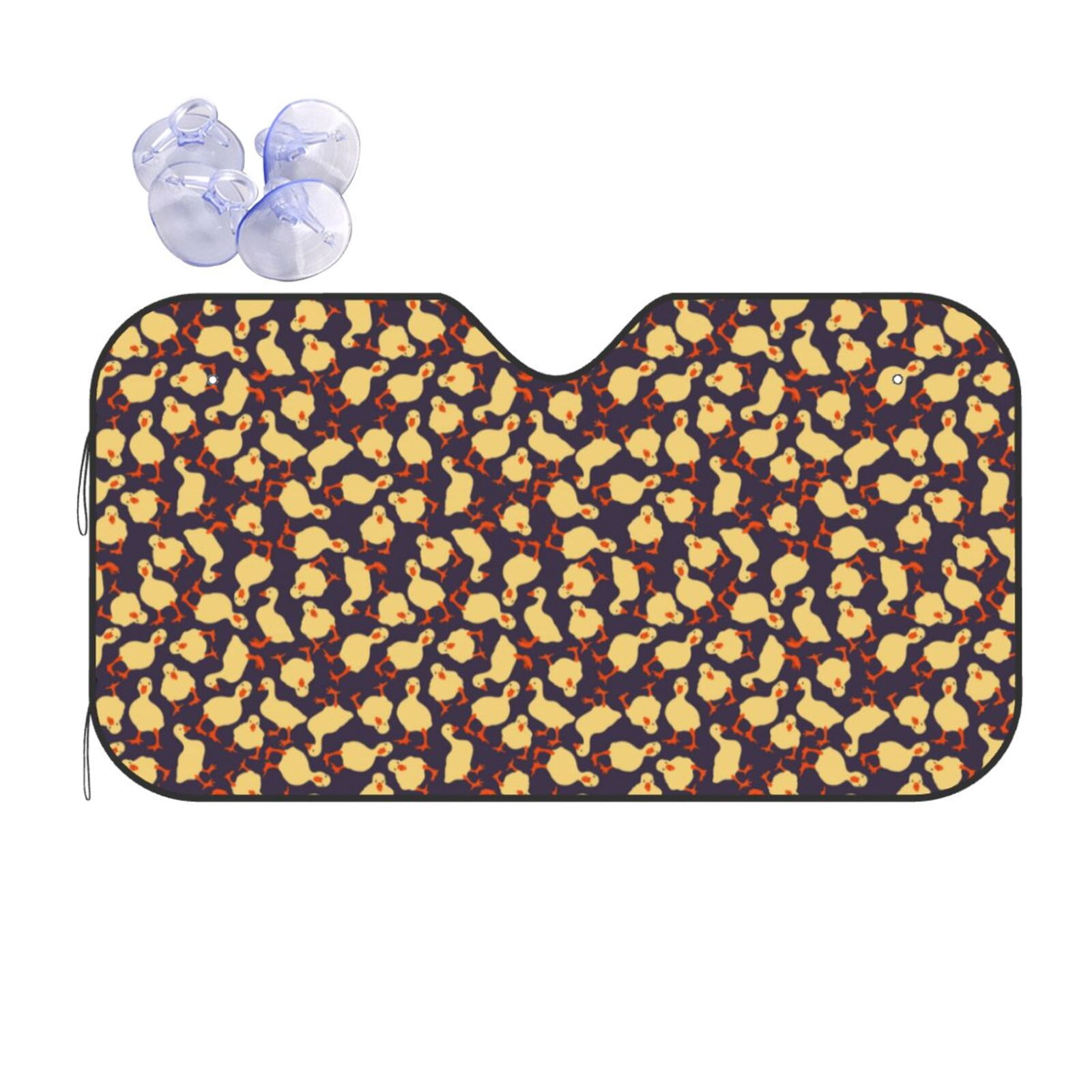 Yiaed Cute Small Farm Birds Print Car Windshield Sunshade Front Auto Car Front Window Sun Shade ...