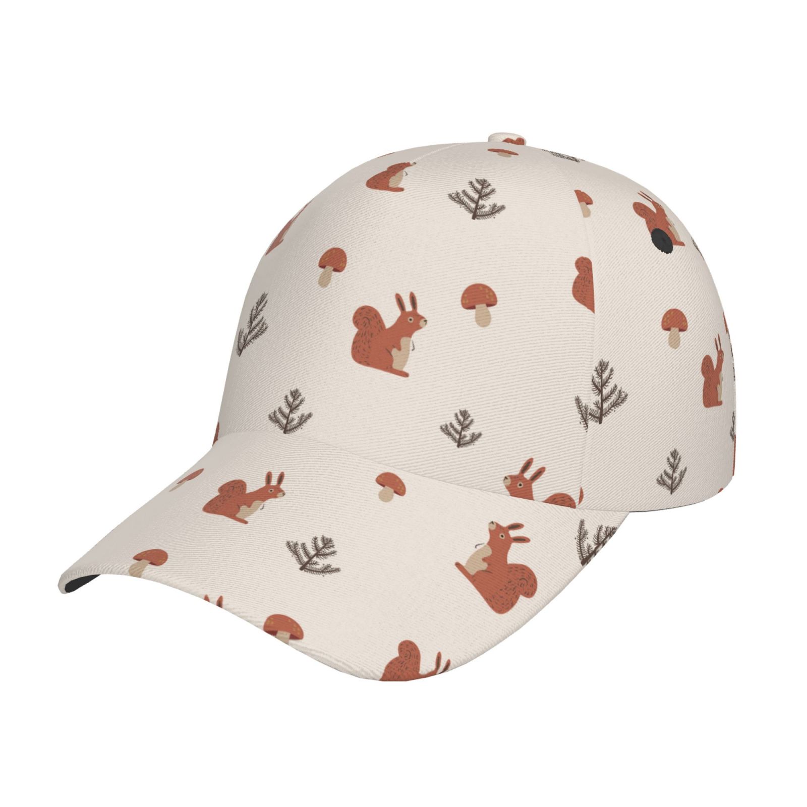Yiaed Cute Squirrel Print Cap Adjustable Size for Running Workouts and ...
